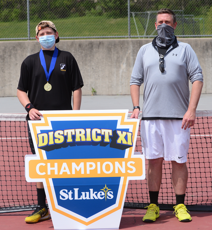 District 11 Class 3A individual boys tennis finals on April 28, 2021 ...