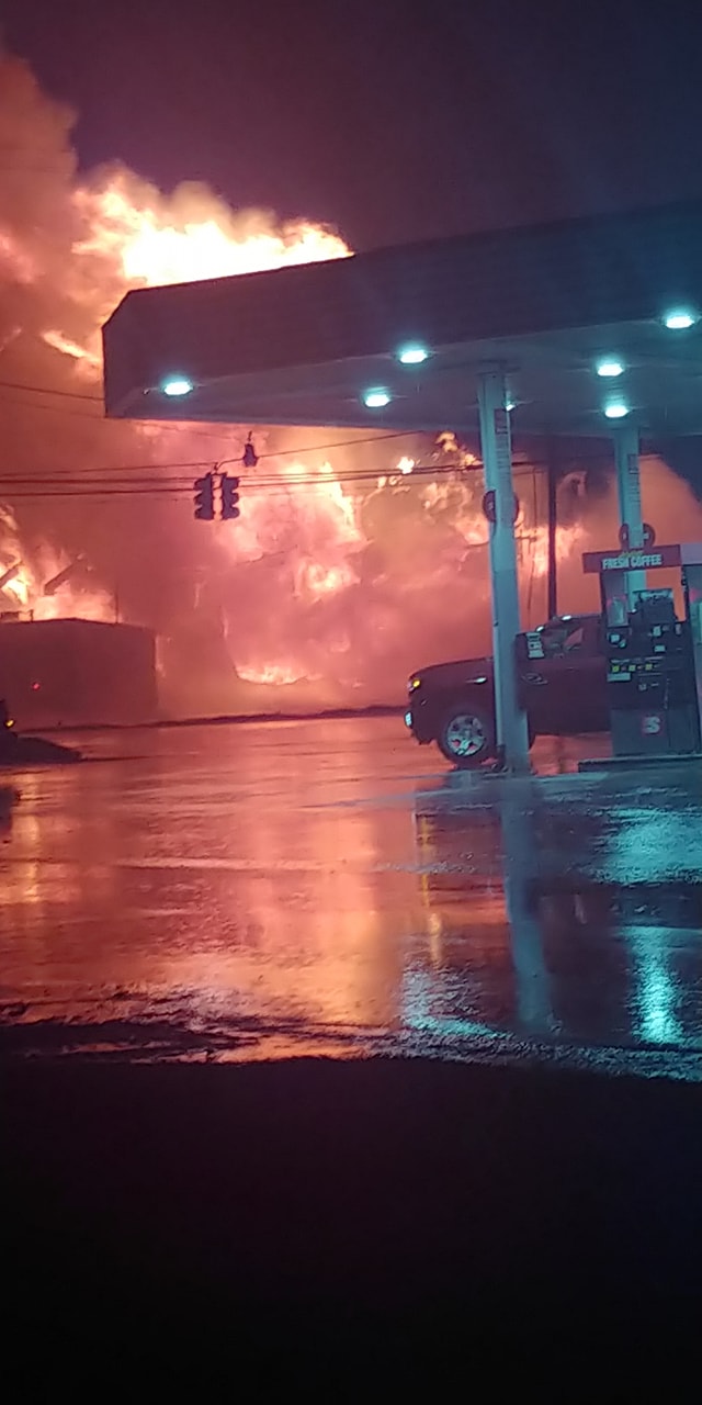 First responders battle building fire at Pajot Feed and Supply in ...