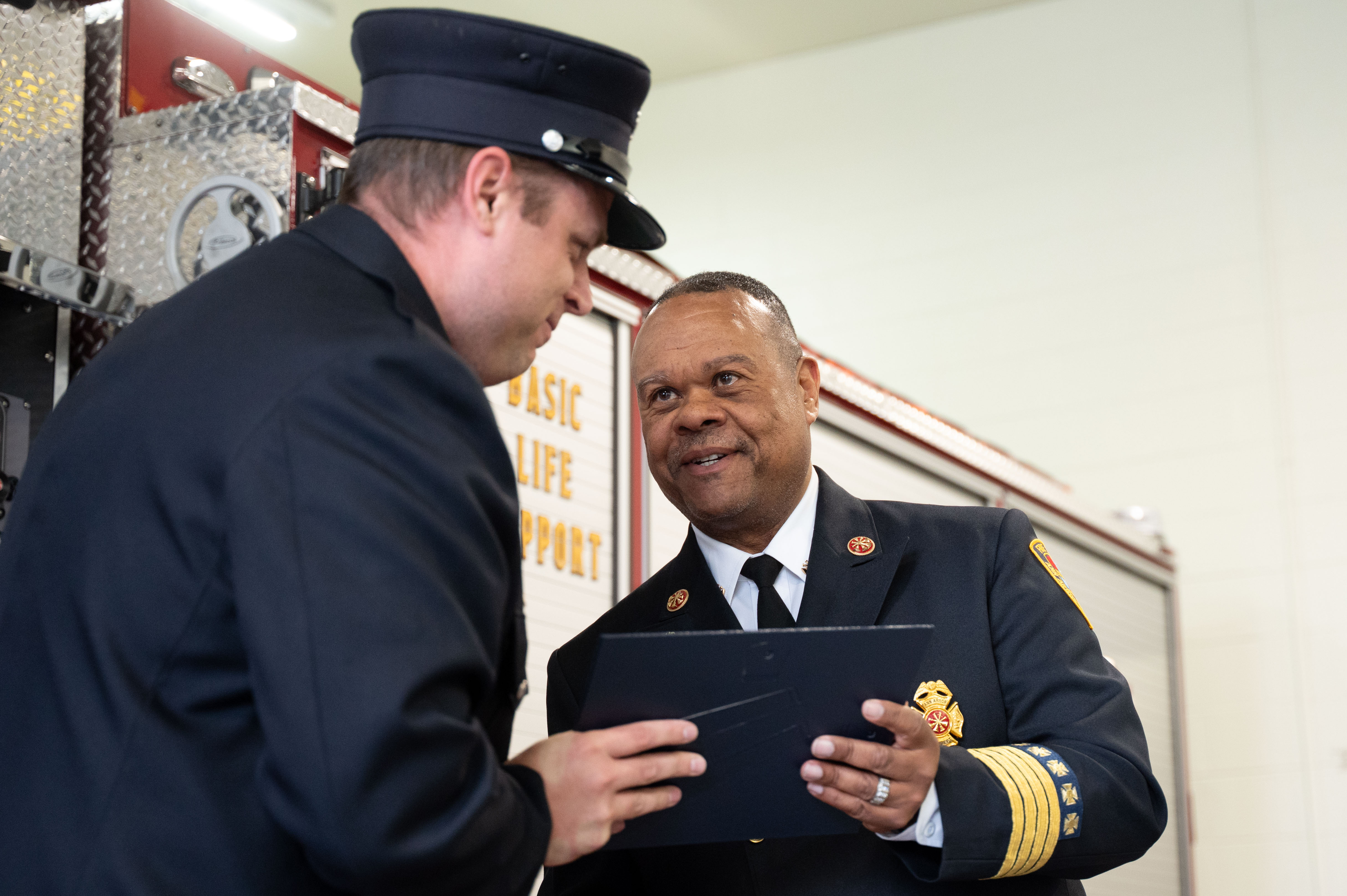 AAFD fire truck ceremony - mlive.com