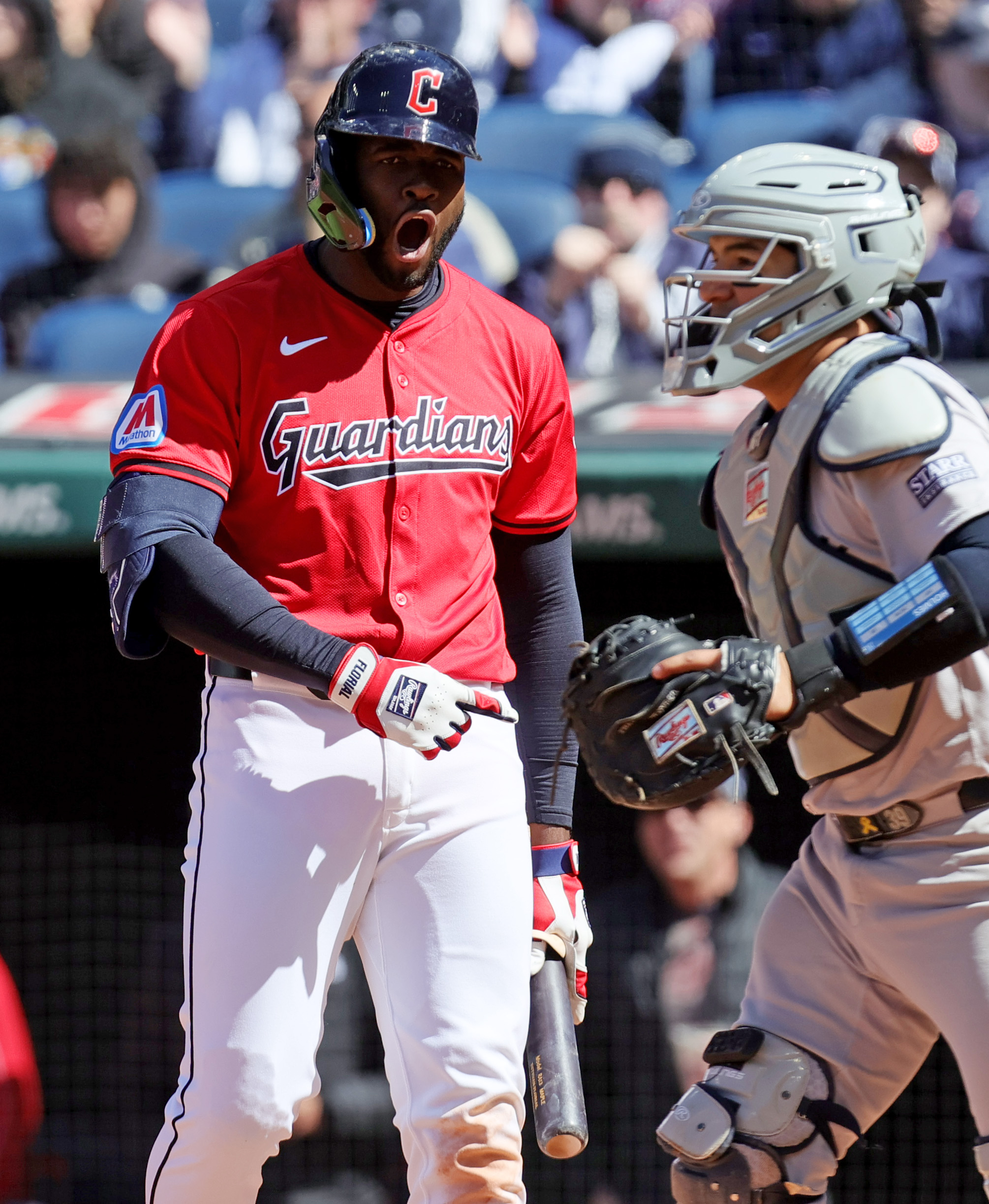Cleveland Guardians vs. New York Yankees, game 1, April 13, 2024 ...