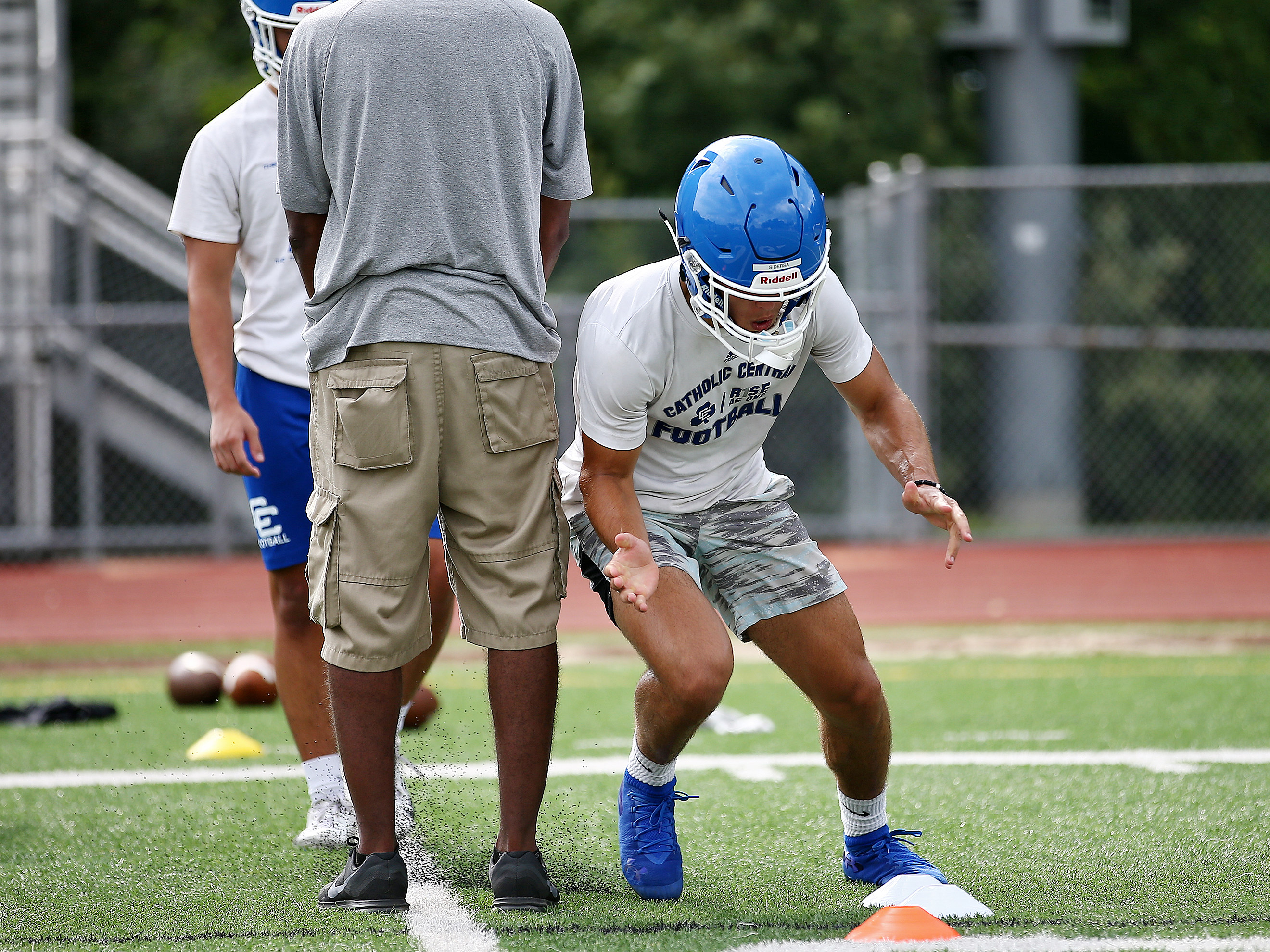 Detroit Catholic Central's first football practice of 2019 season ...