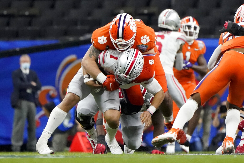 Clemson South Carolina Quarterback Sack