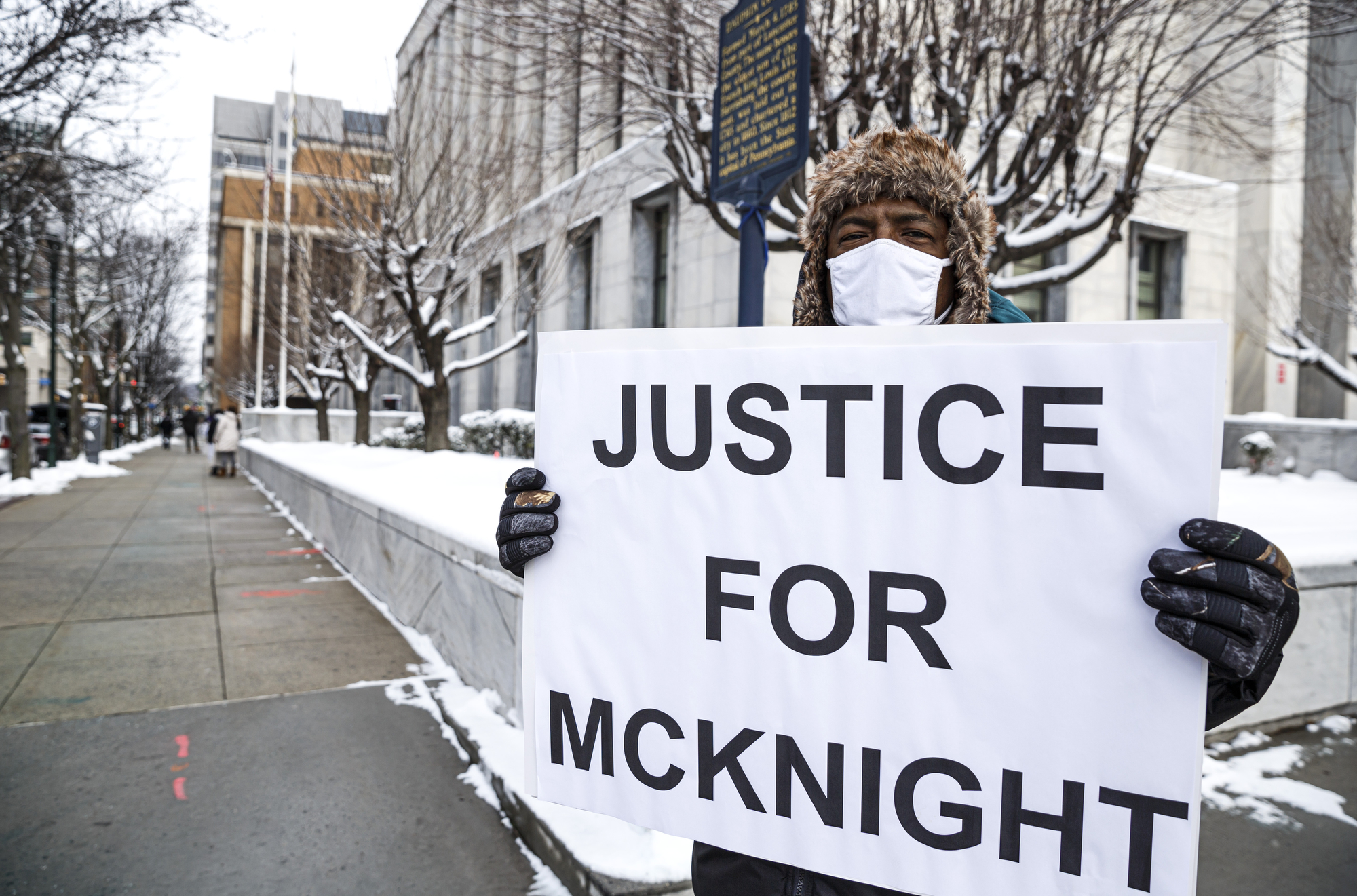 District Judge Sonya McKnight hearing at Dauphin County Courthouse ...