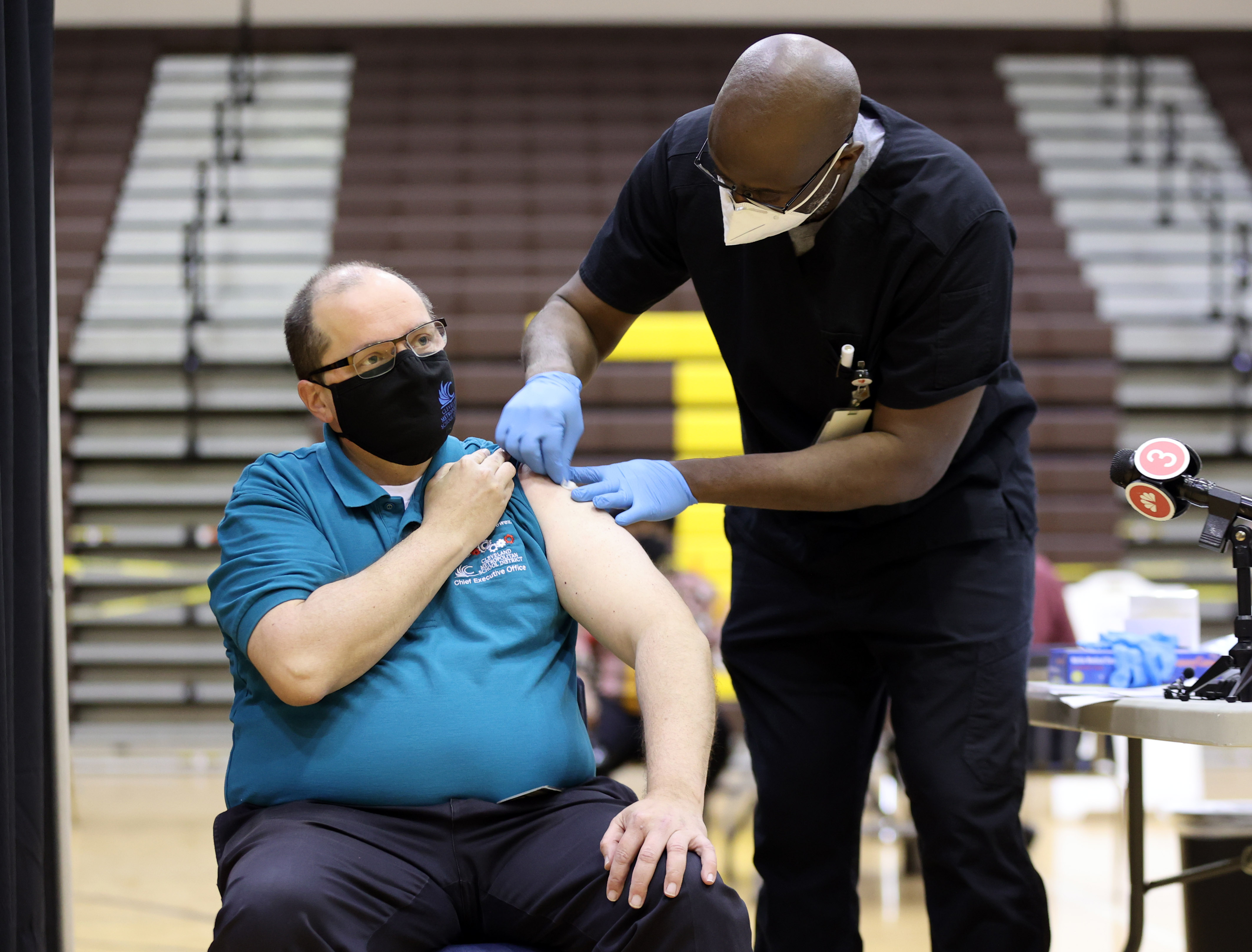 CMSD employees get first dose of COVID-19 vaccine, February 9, 2021 ...