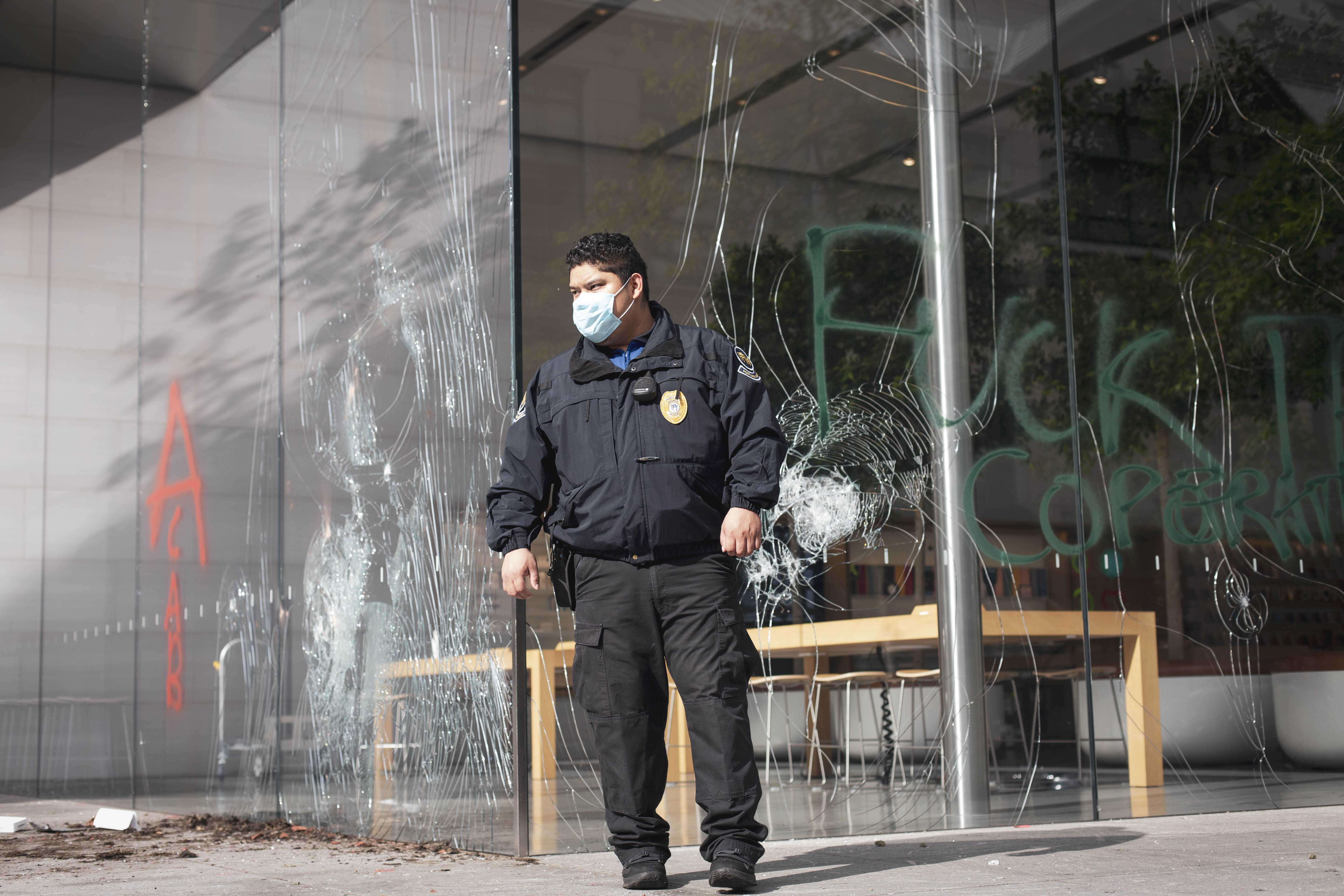 Aftermath of protests in Portland over death of George Floyd ...