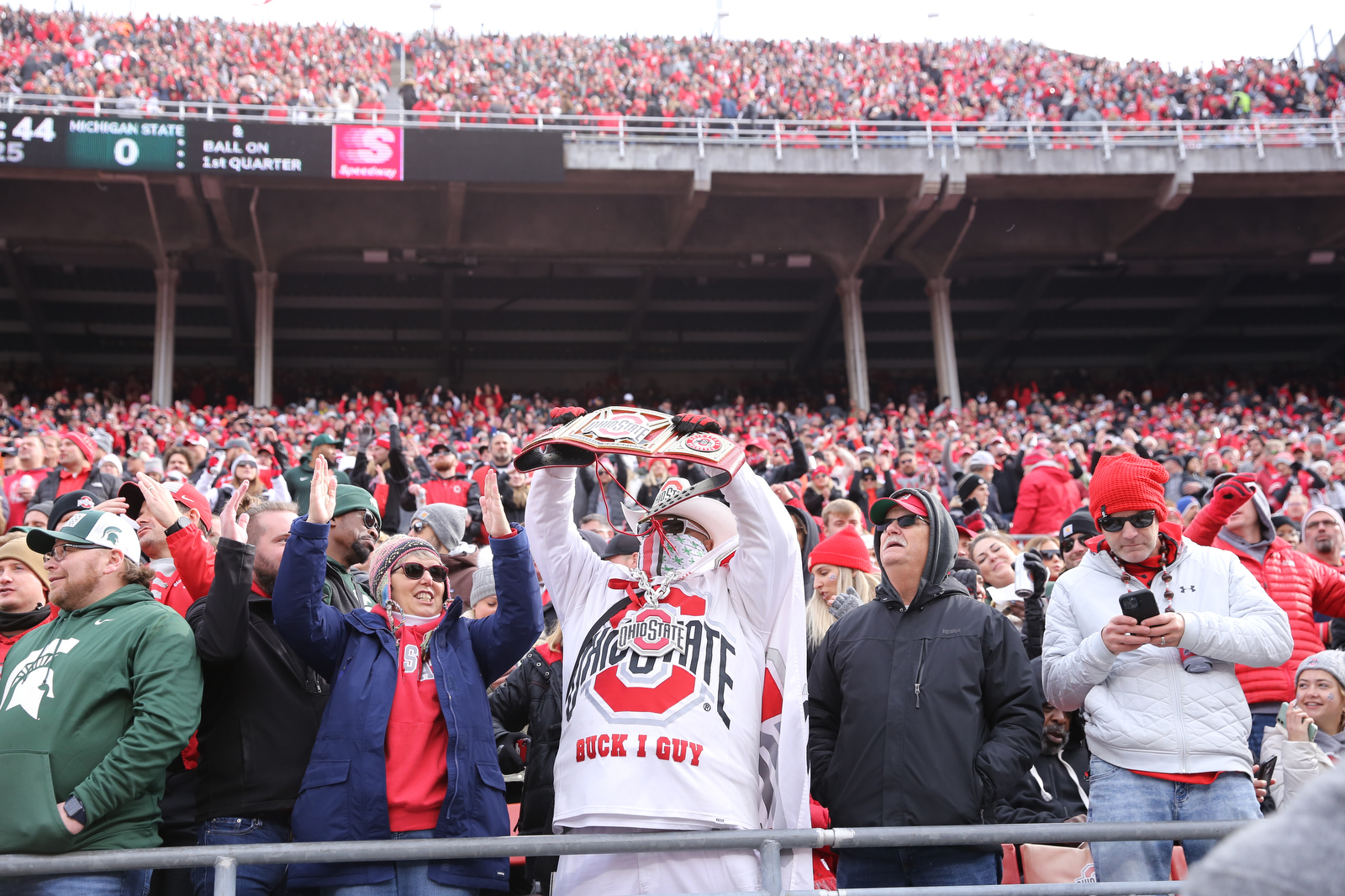 Fans at Ohio State's blowout win over Michigan State, 56-7 - cleveland.com