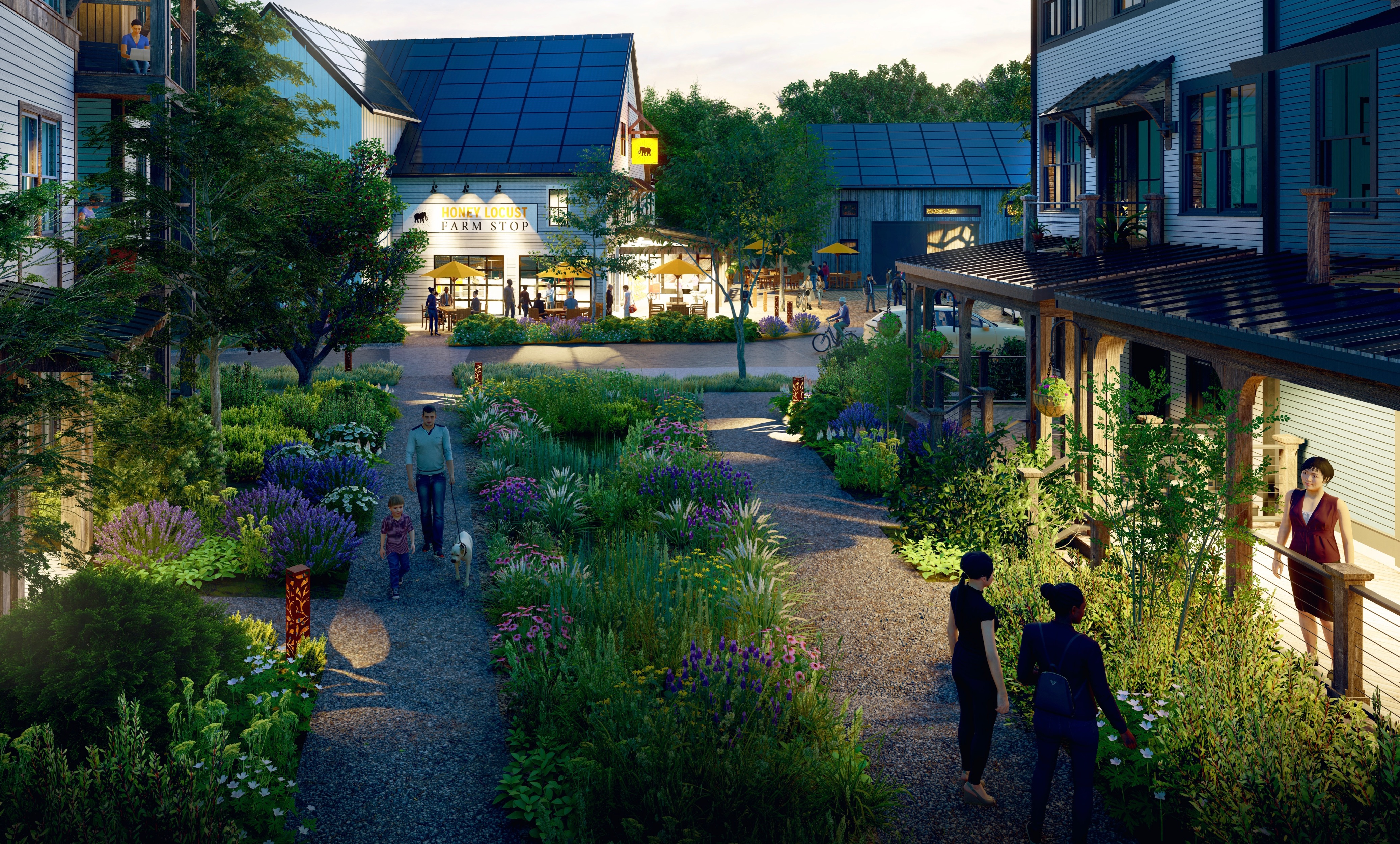 Conceptual images show plan for solar-powered Veridian development in ...