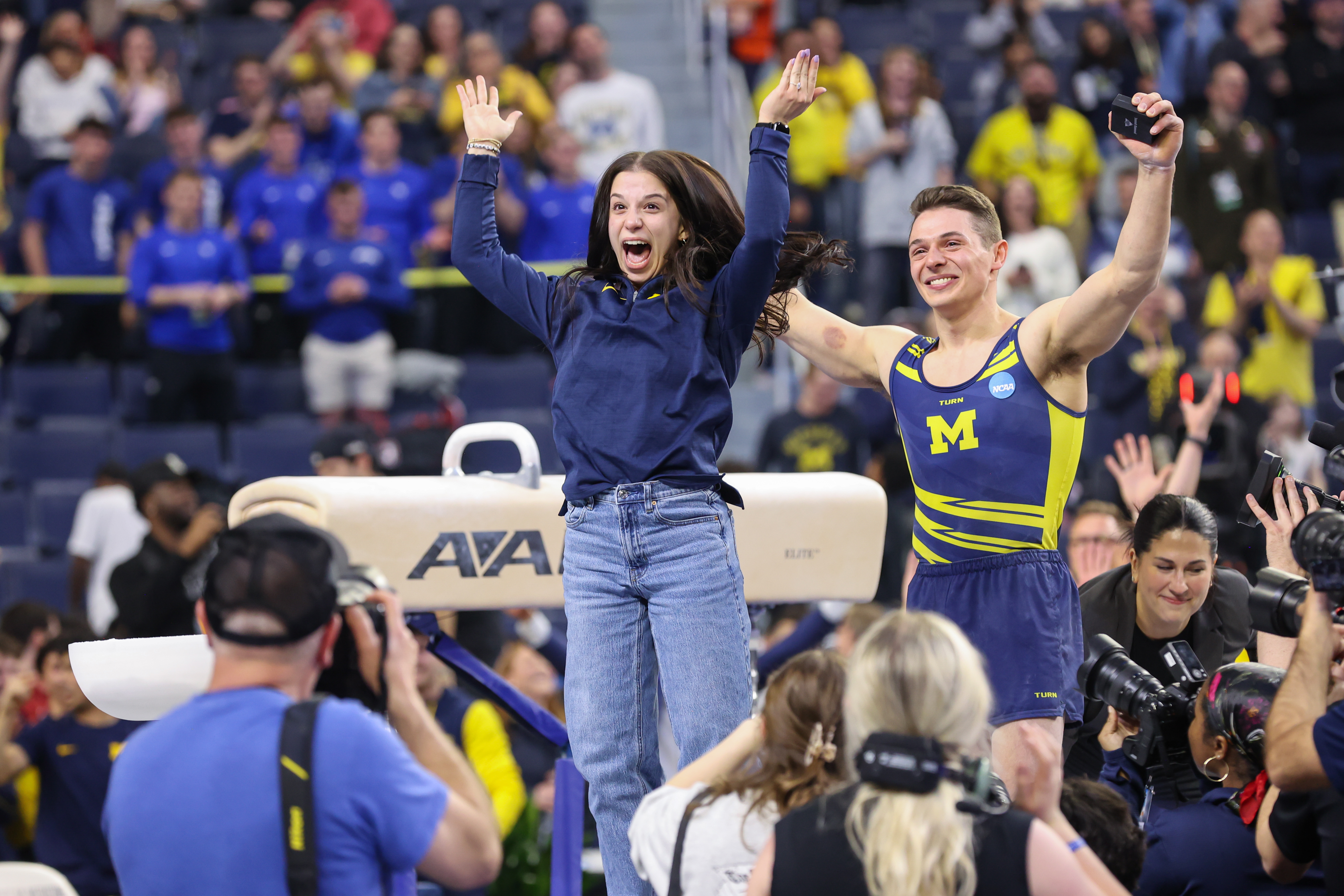 Michigan gymnast wins national title and gets engaged on the same night ...