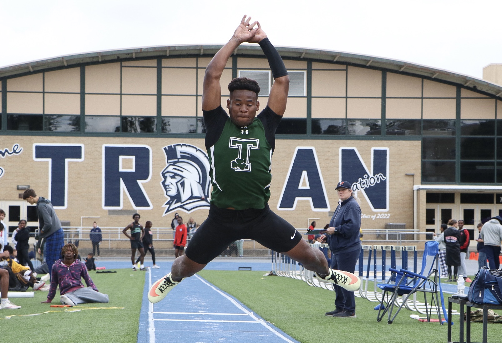 Athletes compete during the 2024 Mid-Penn Conference track and field ...