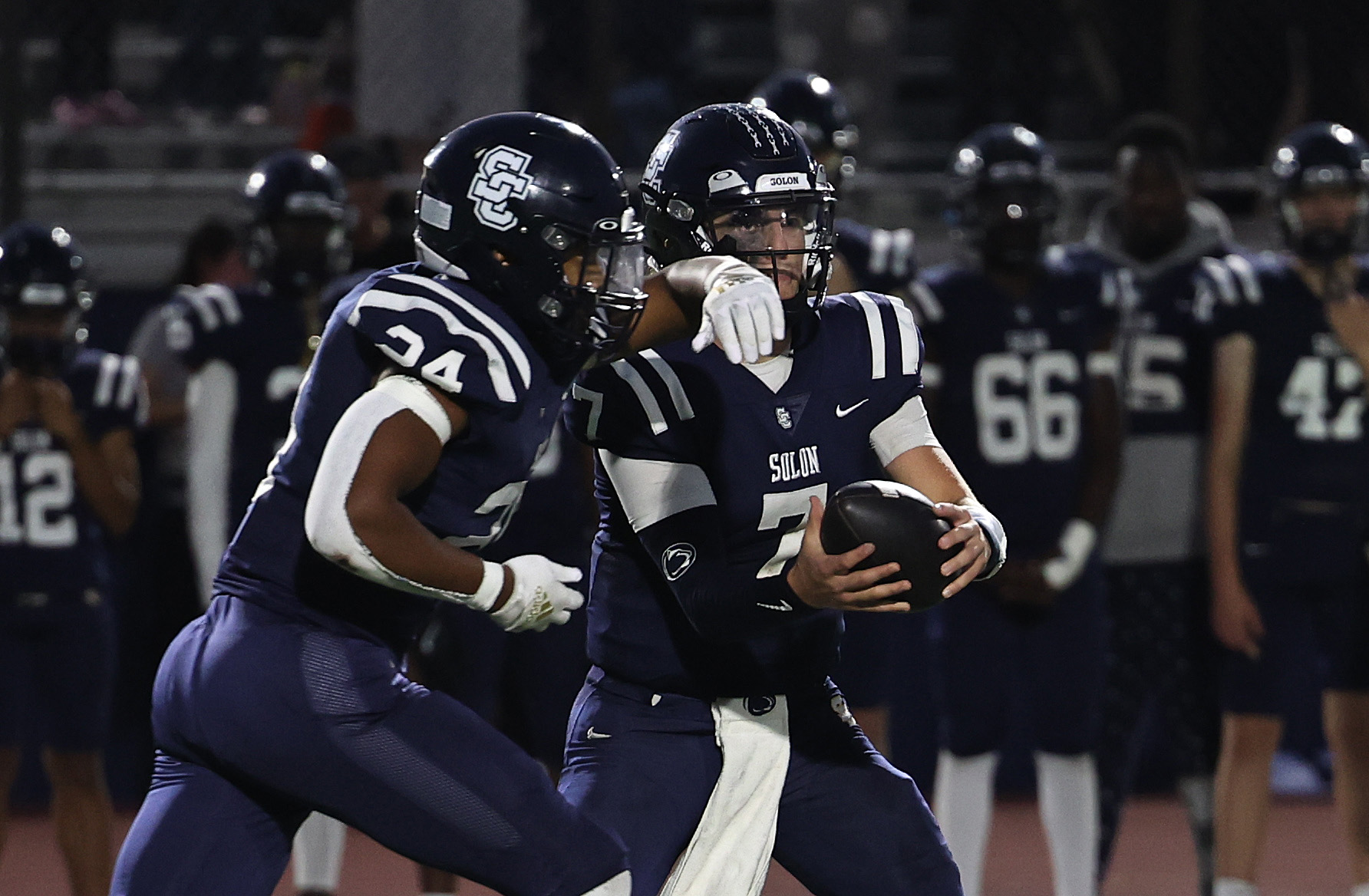 High School Football: Solon vs. Nordonia in a Suburban League game ...