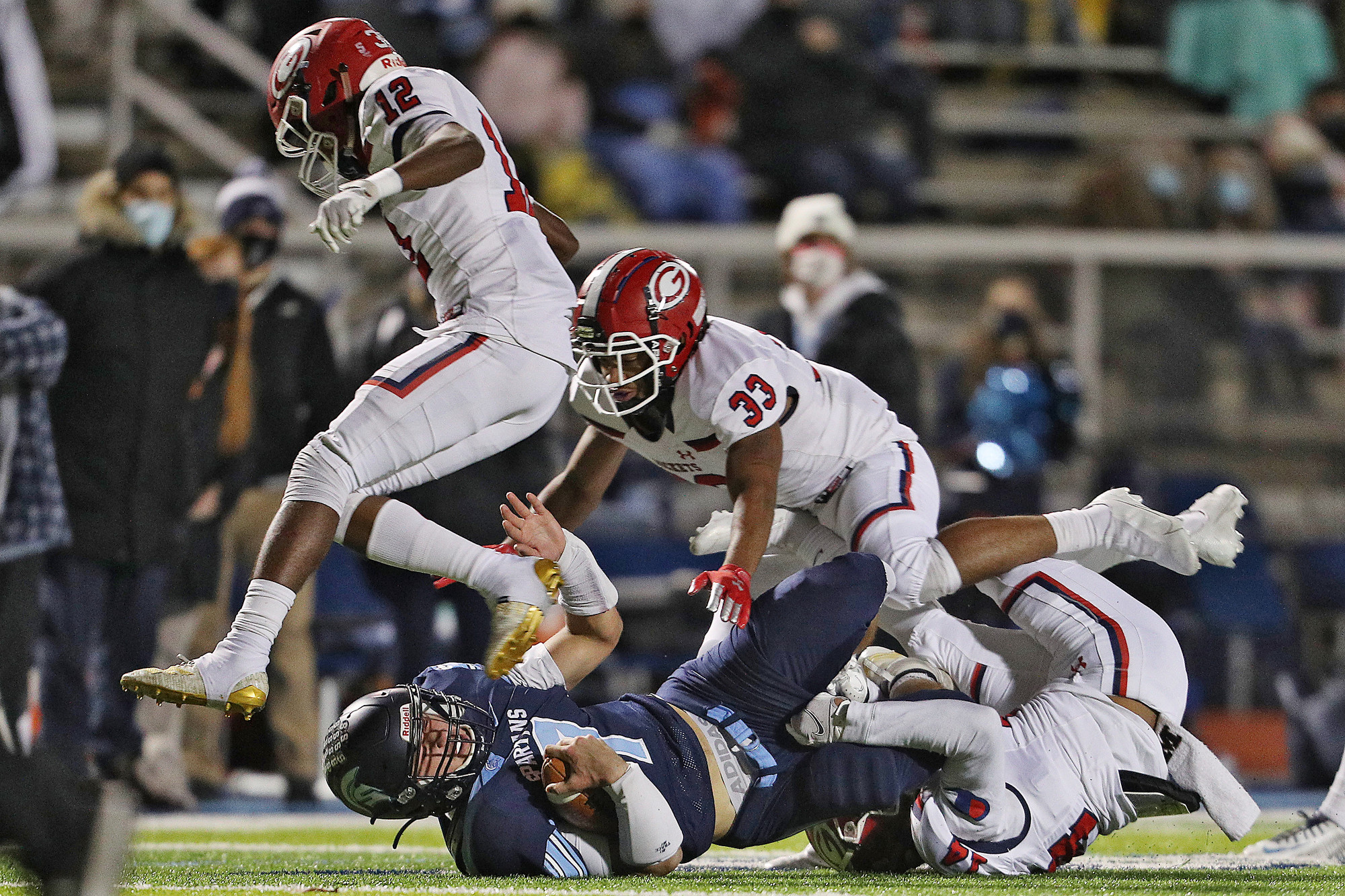 Livonia Stevenson running back Caden Woodall - mlive.com