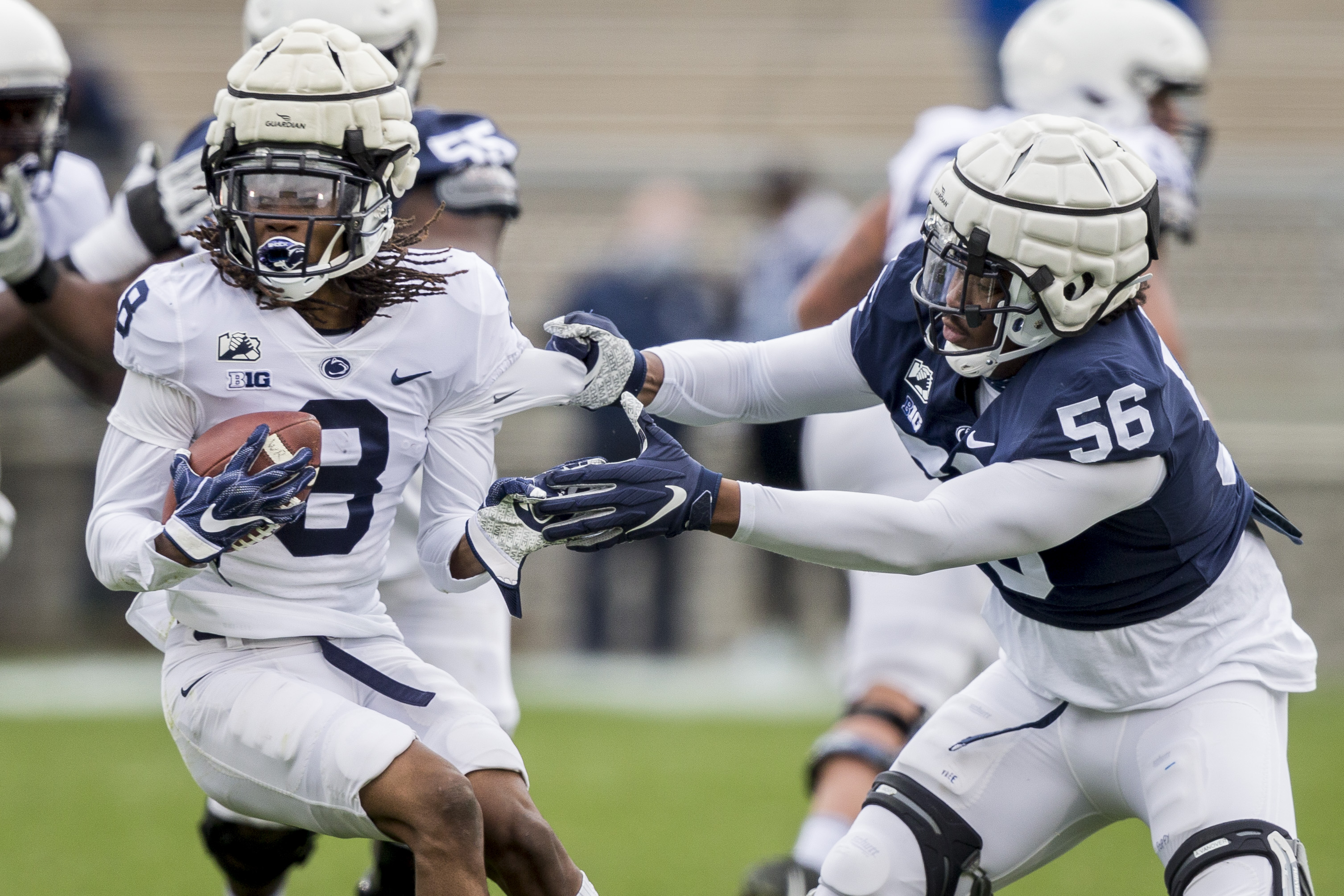 Penn State football practice at Beaver Stadium, April 17, 2021 ...