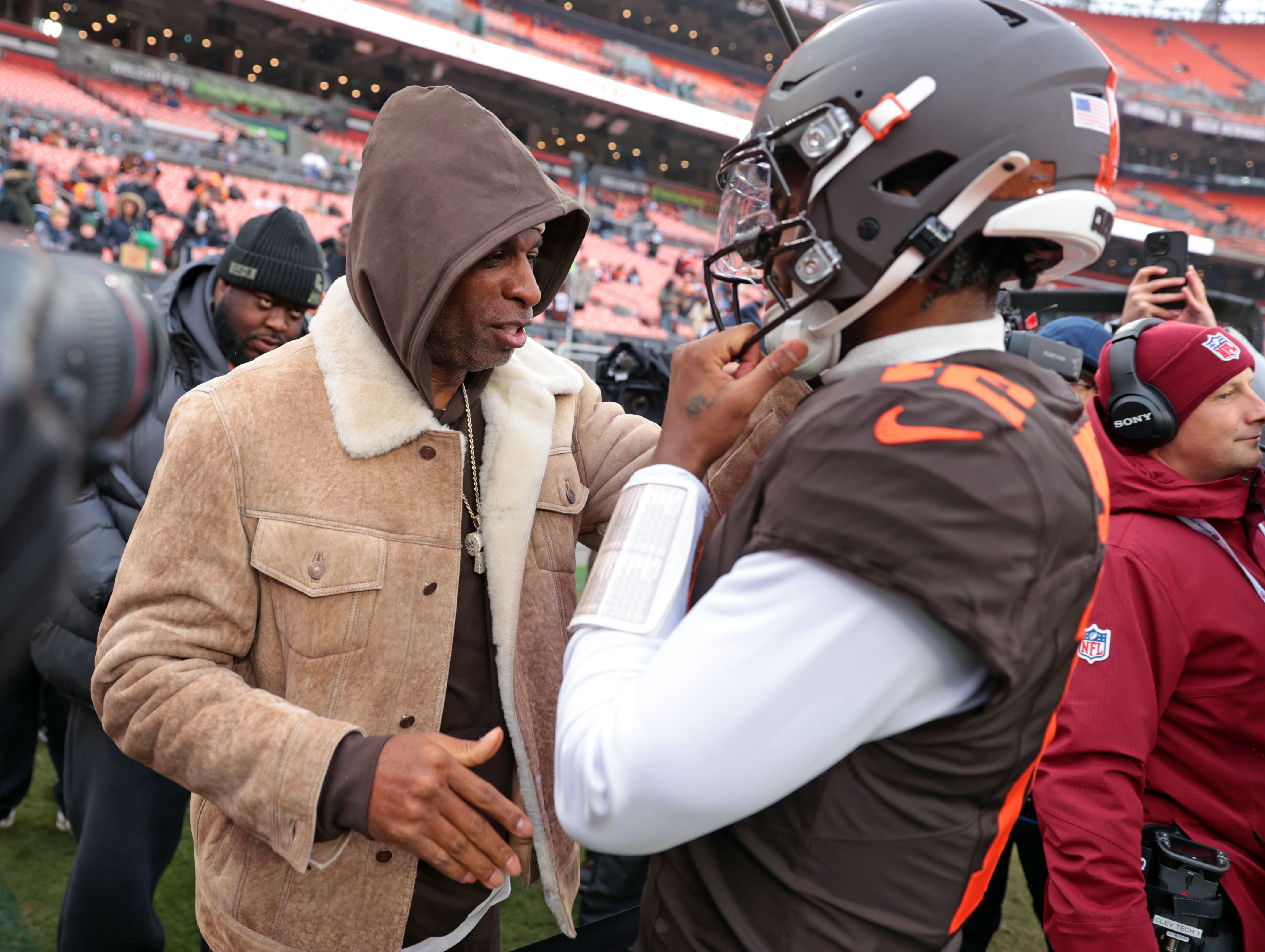 Cleveland Browns quarterback Shedeur Sanders vs. Tennessee Titans ...