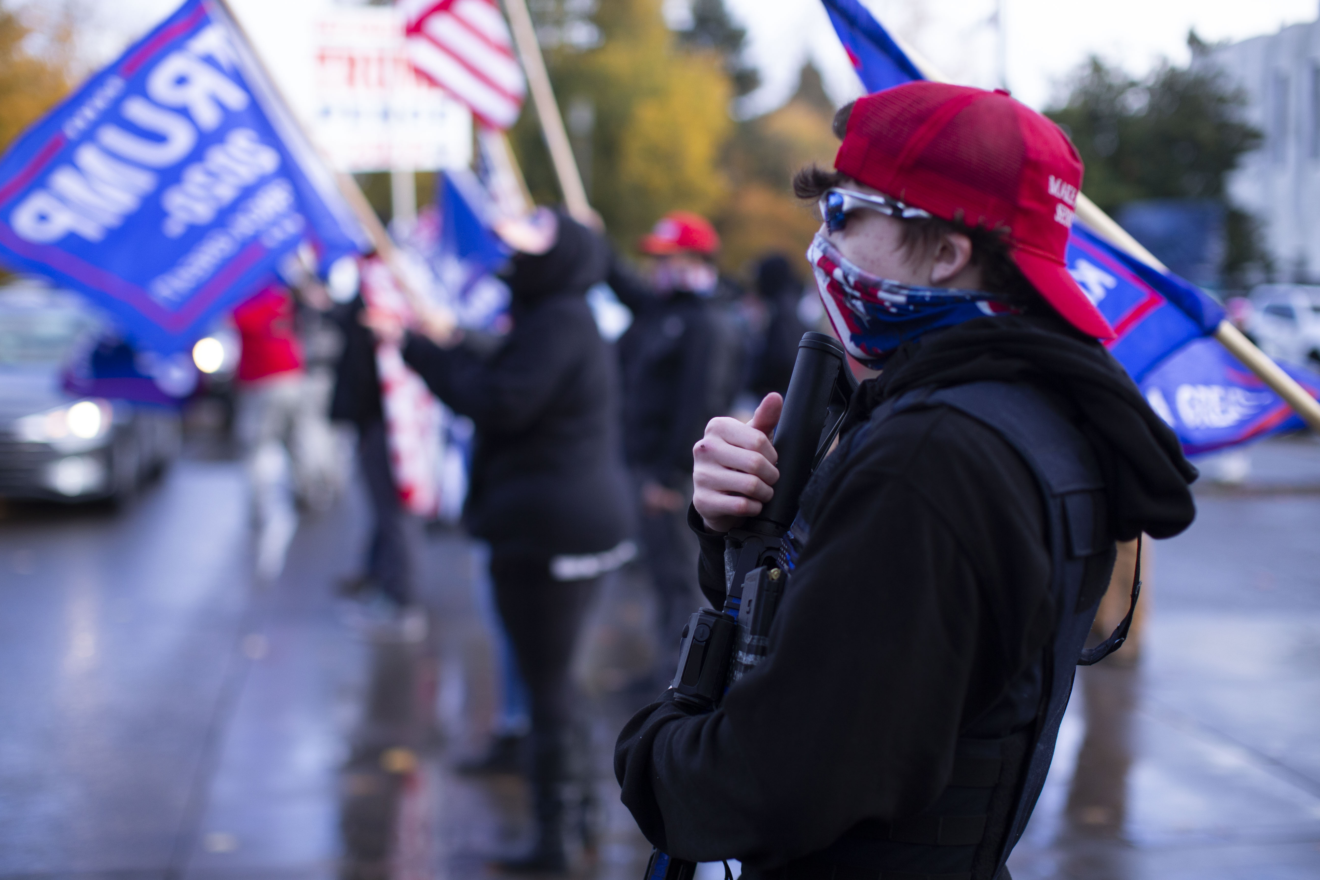 "Stop the Steal" protest in Salem on Nov. 7, 2020 - oregonlive.com