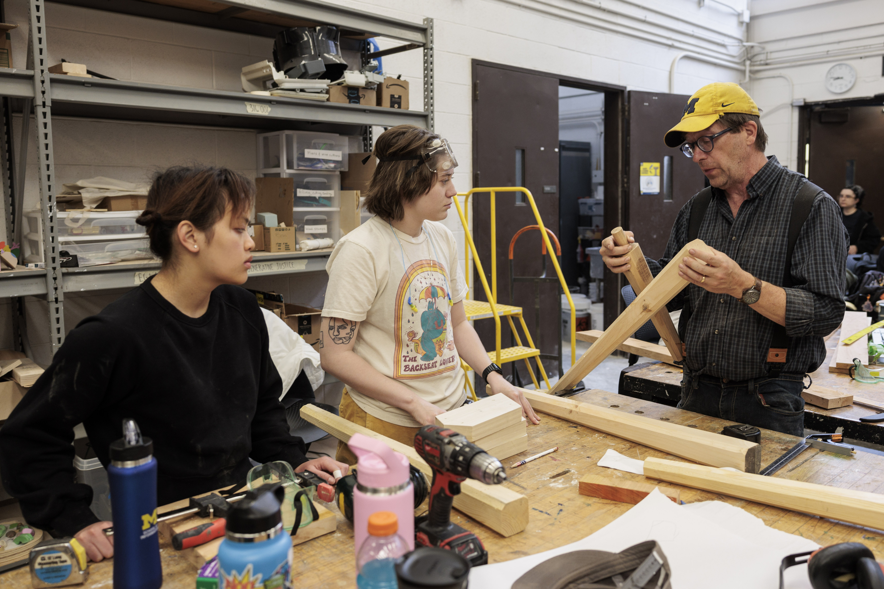 University of Michigan woodworking class turns felled threes into ...