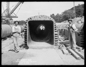 Historic photos of the construction of the Wachusett Dam in Clinton ...