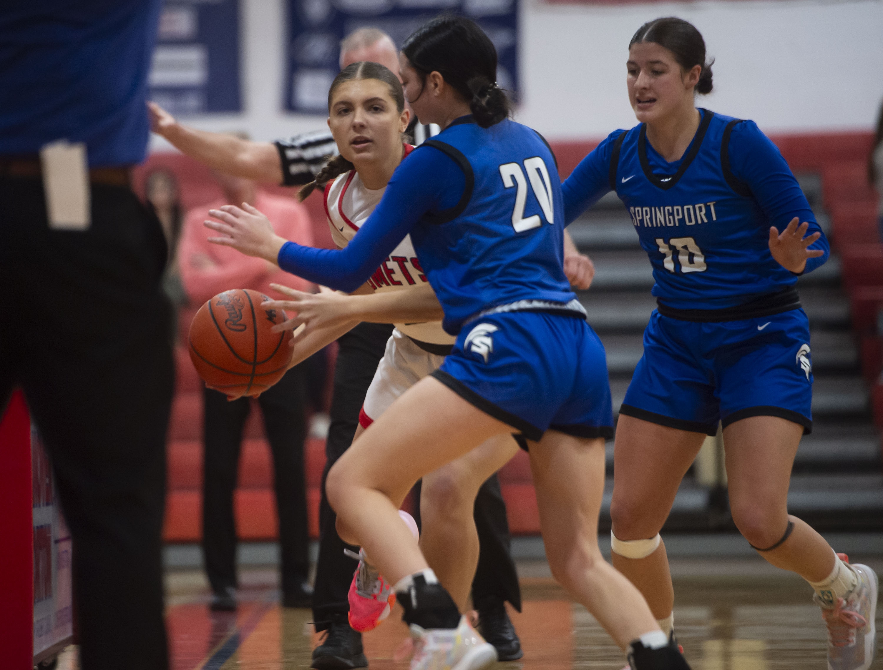 See photos as Springport's girls basketball defeats Hanover-Horton ...