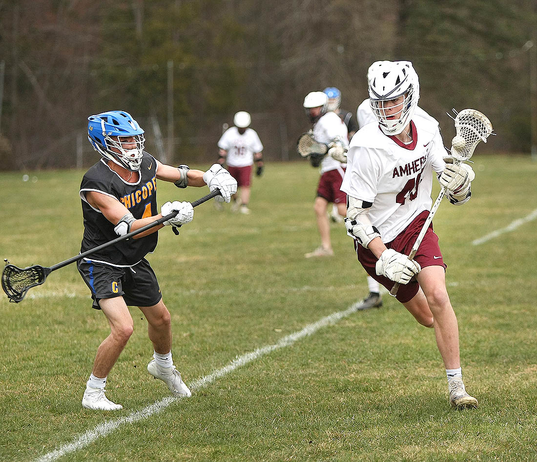 Chicopee Comp vs Amherst boys Lacrosse 4/6/23 - masslive.com