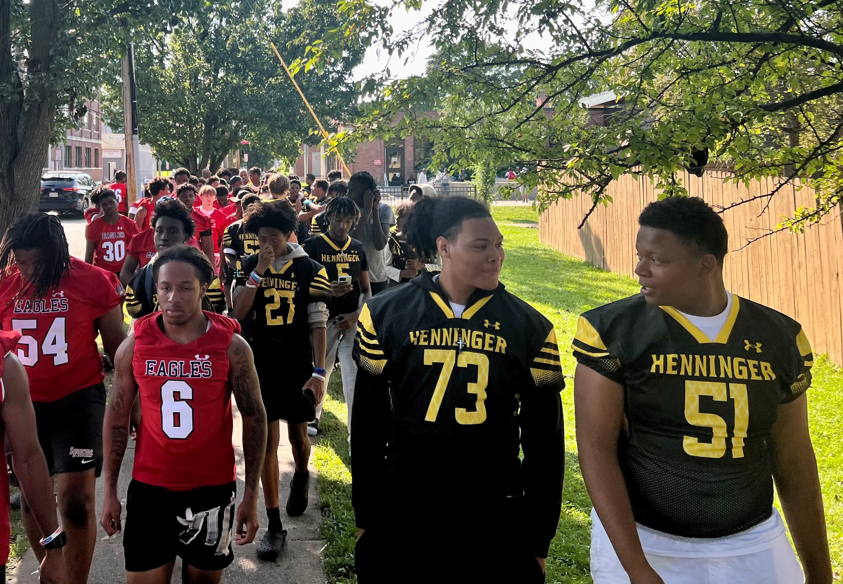 Henninger and ITC Football Community Service - syracuse.com