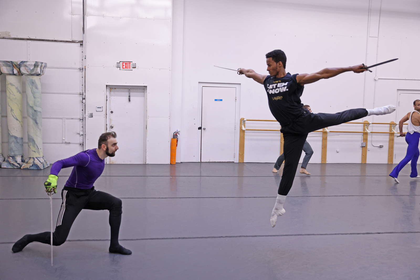 Cleveland Ballet sword-fighting training - cleveland.com