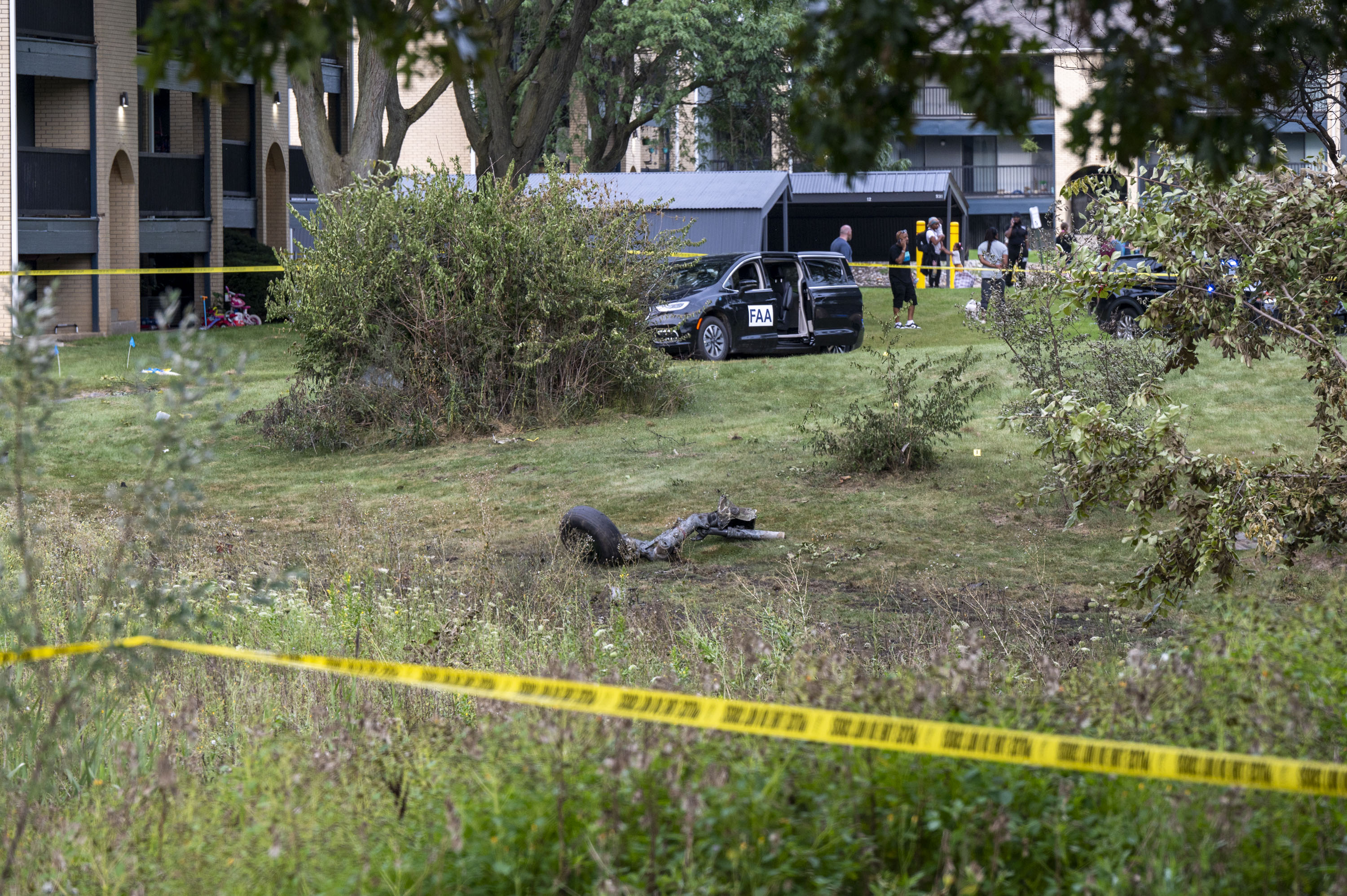 Crash site of the MiG-23 demonstration plane - mlive.com