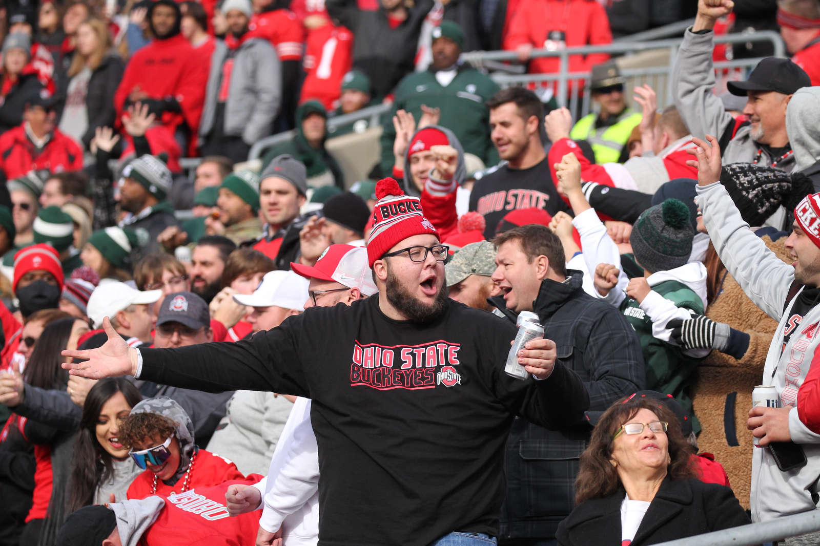 Fans at Ohio State's blowout win over Michigan State, 56-7 - cleveland.com