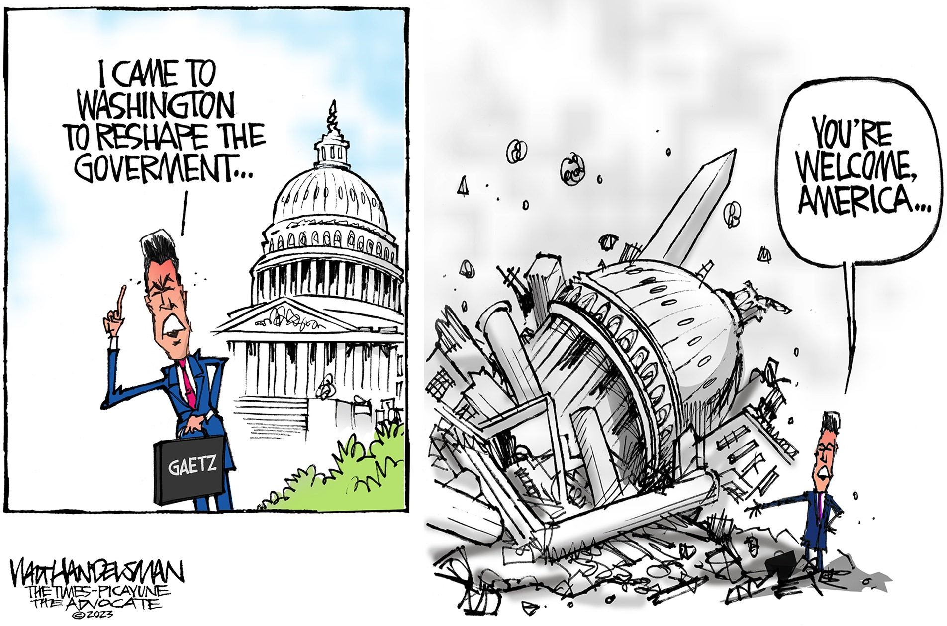 Editorial cartoons for Oct. 8, 2023 - cleveland.com