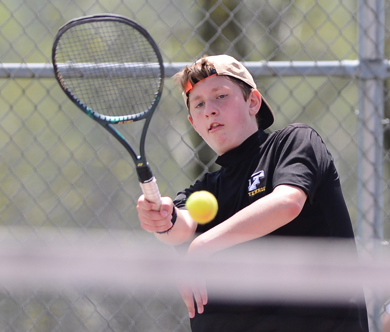District 11 Class 3A individual boys tennis finals on April 28, 2021 ...