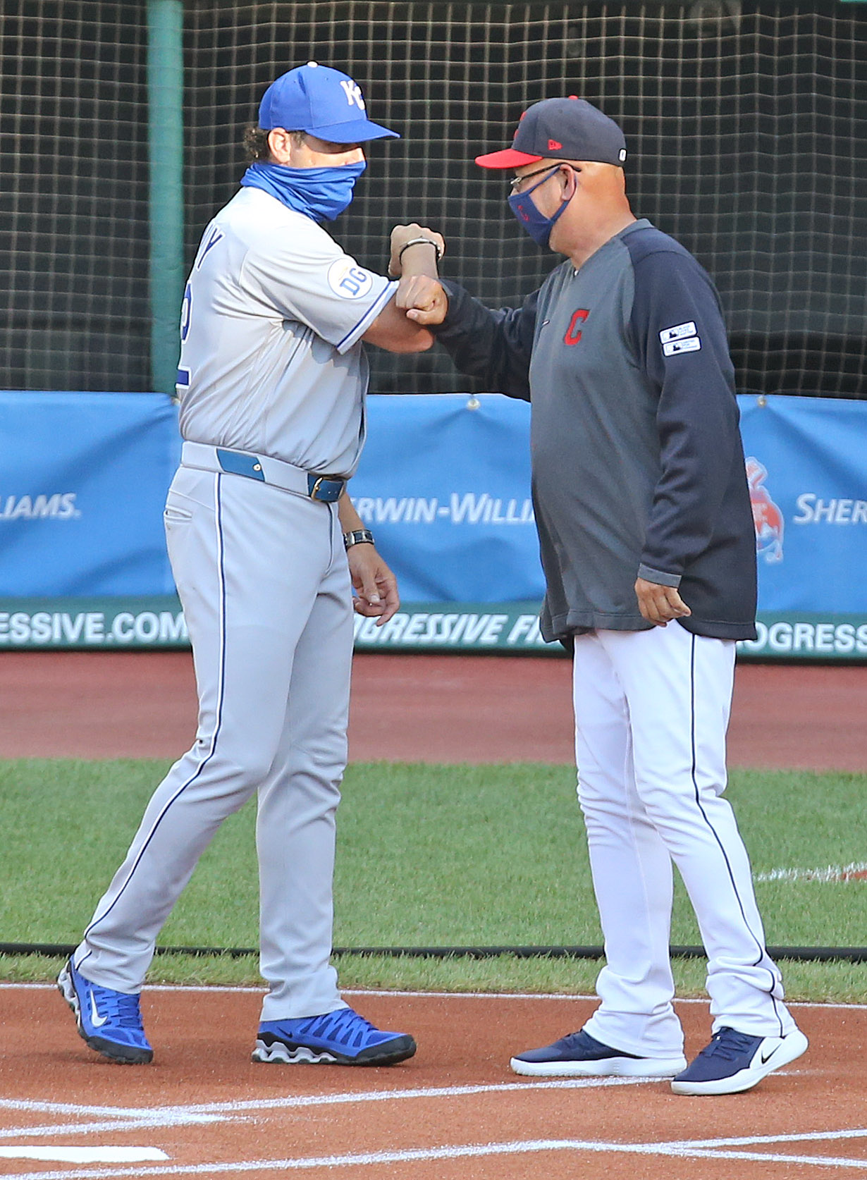 Cleveland Indians home opener against the Kansas City Royals, July 24 ...