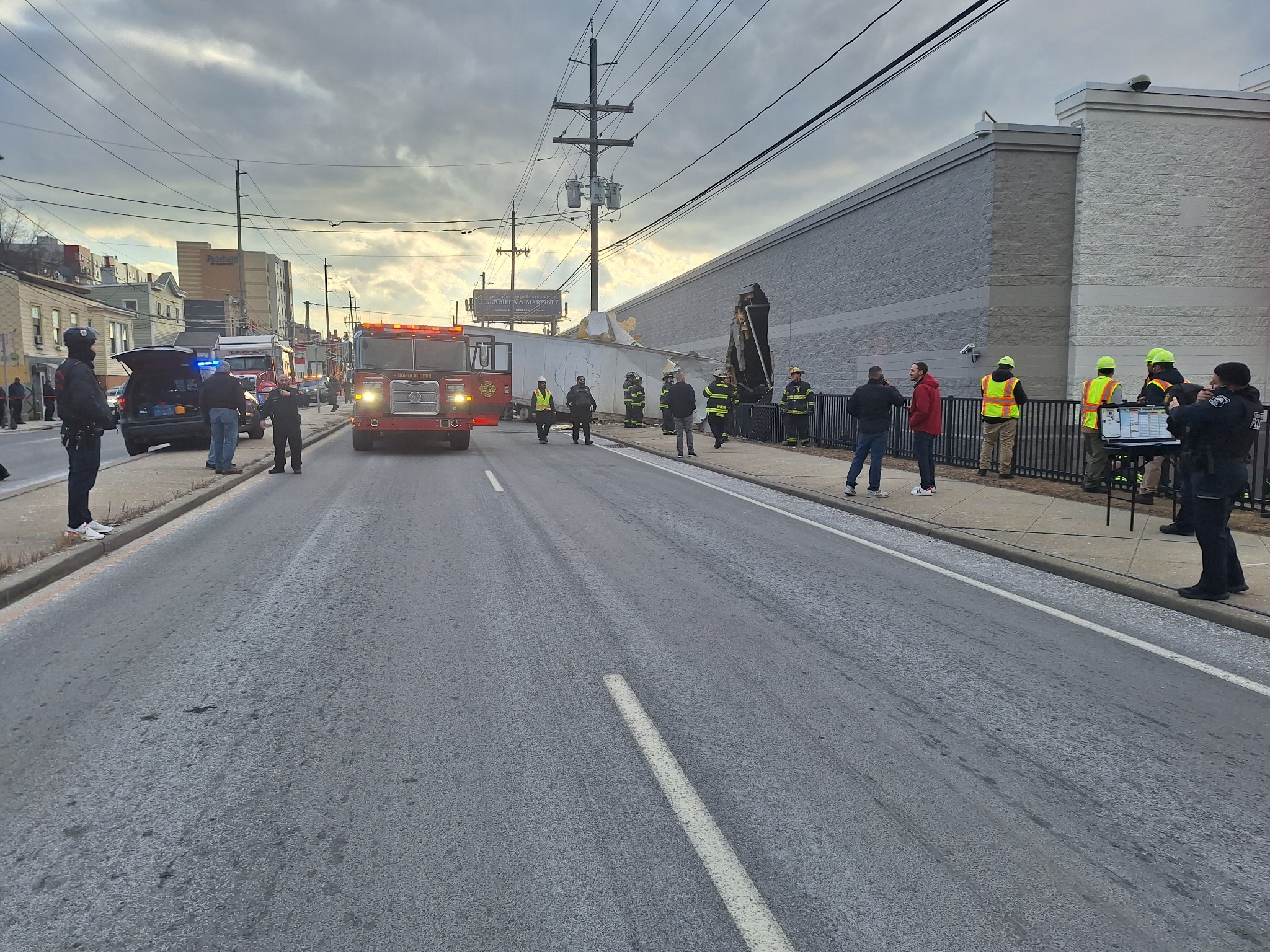 Dump truck plows through side of North Bergen Target - nj.com