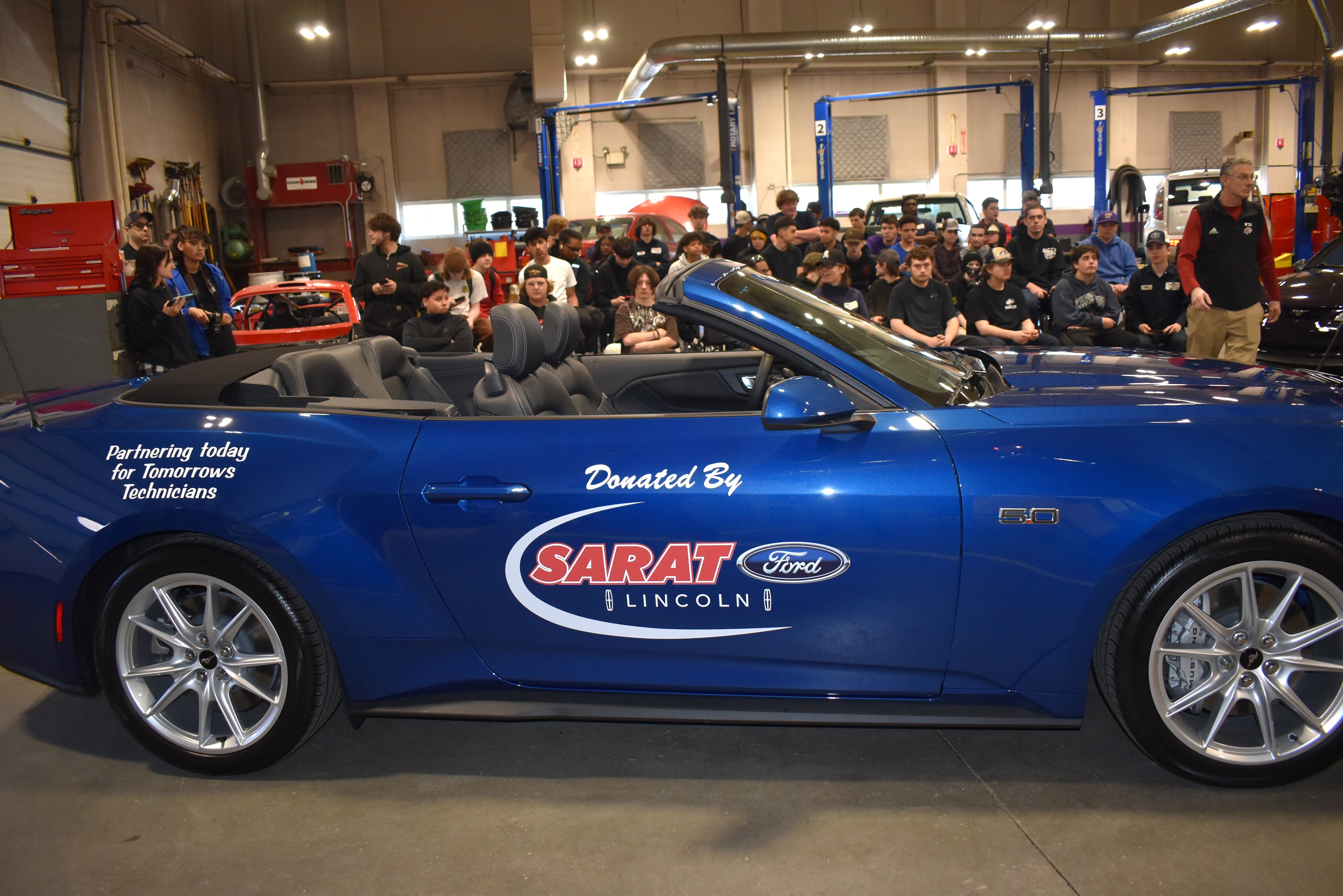 Sarat Ford donates 2024 Ford Mustang GT convertible to Westfield ...