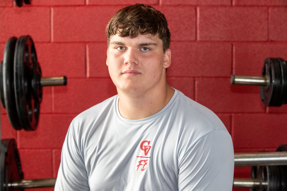 Tyler Merrill is a 6'5" and 300 pound CV lineman, and just 14-years-old ...