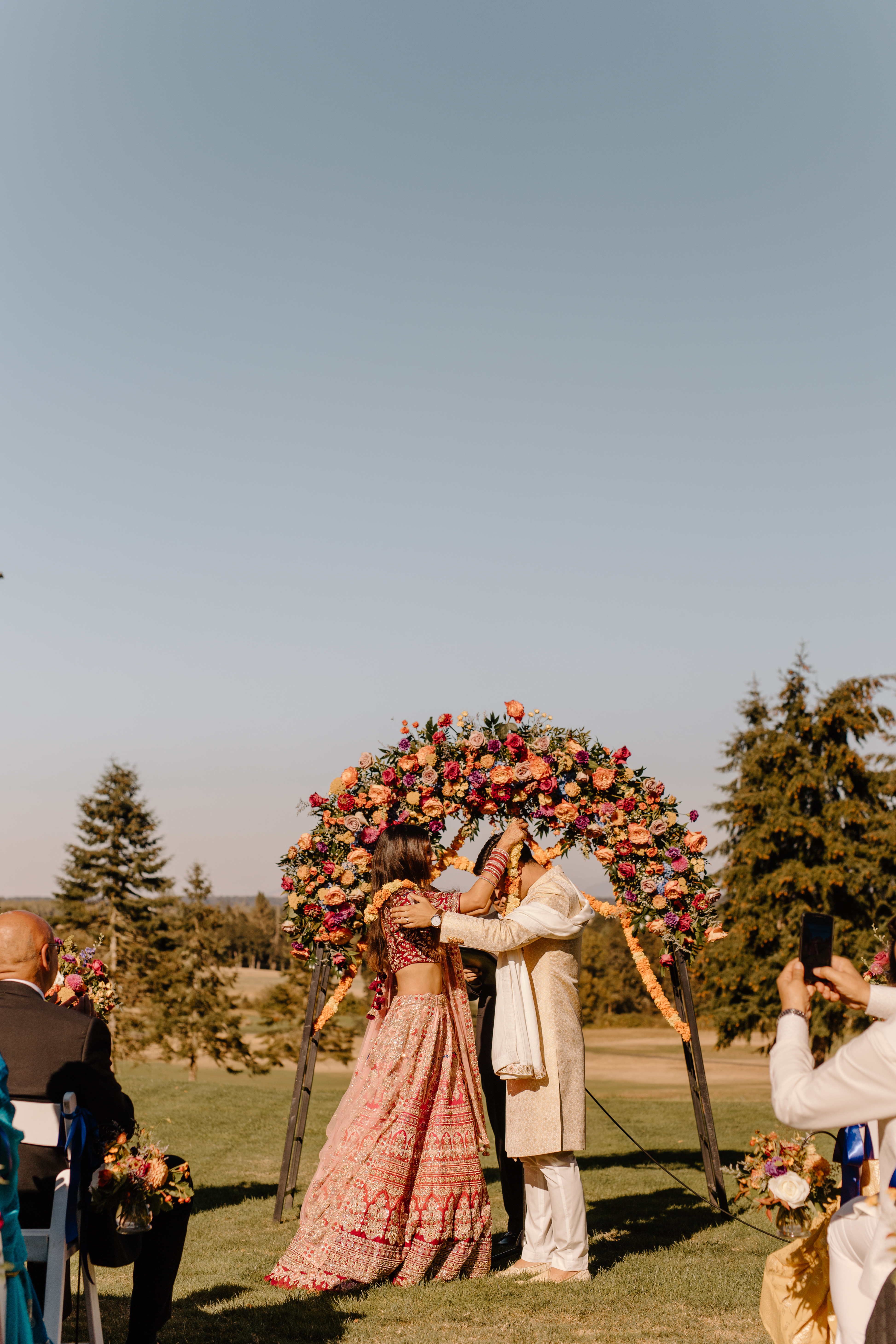 Marigolds at an Oregon wedding - oregonlive.com