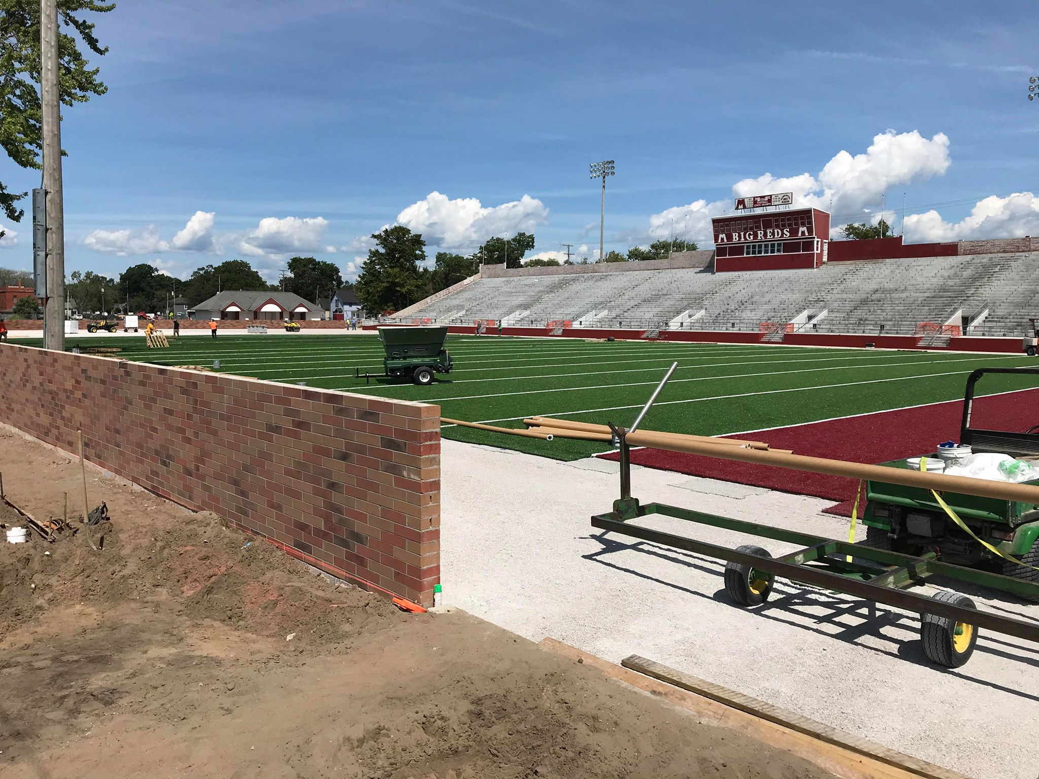 Local company DRC Enterprises installs AstroTurf at century-old Hackley ...