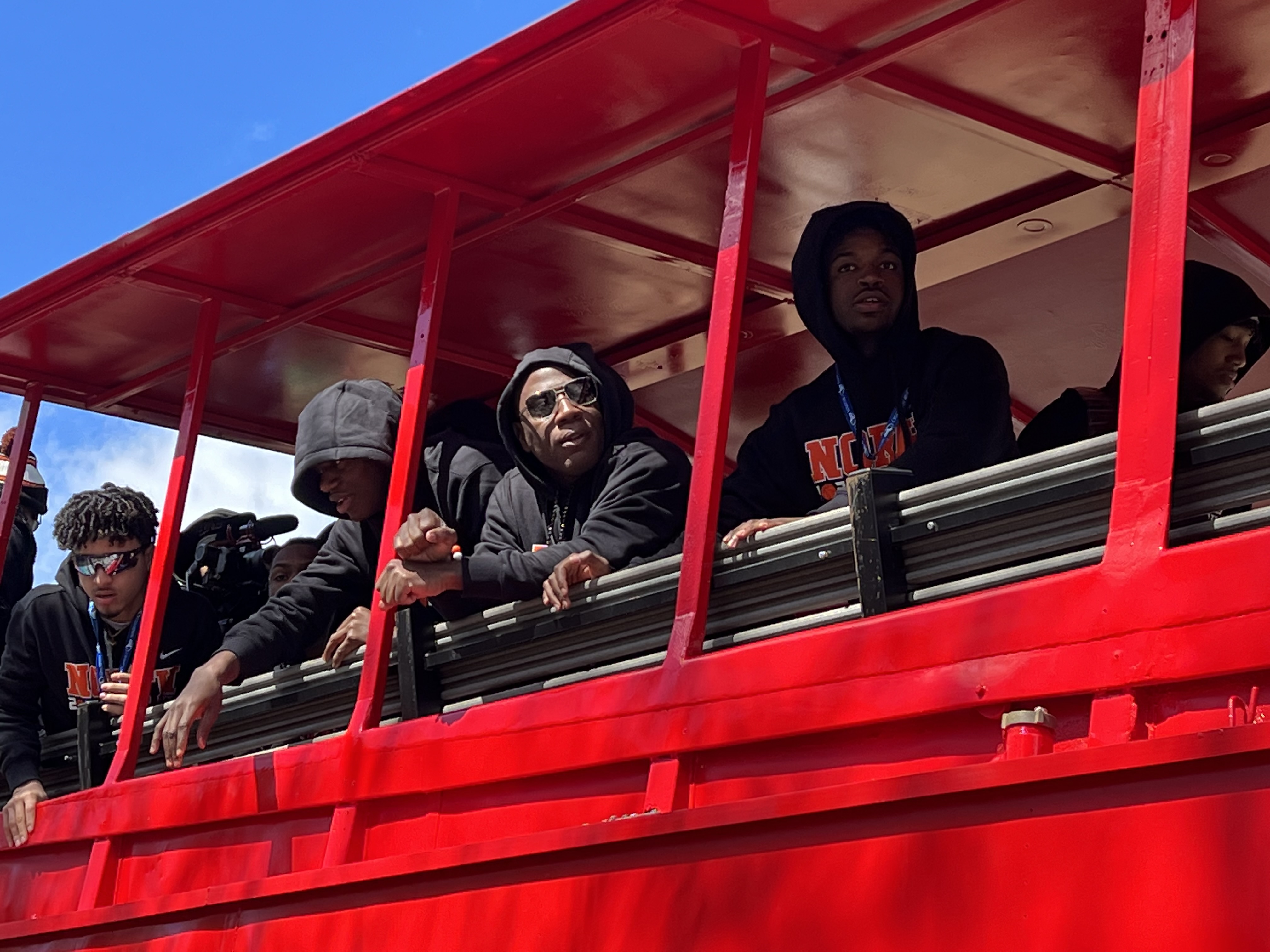 Worcester's North High School rolling rally celebrates champions ...