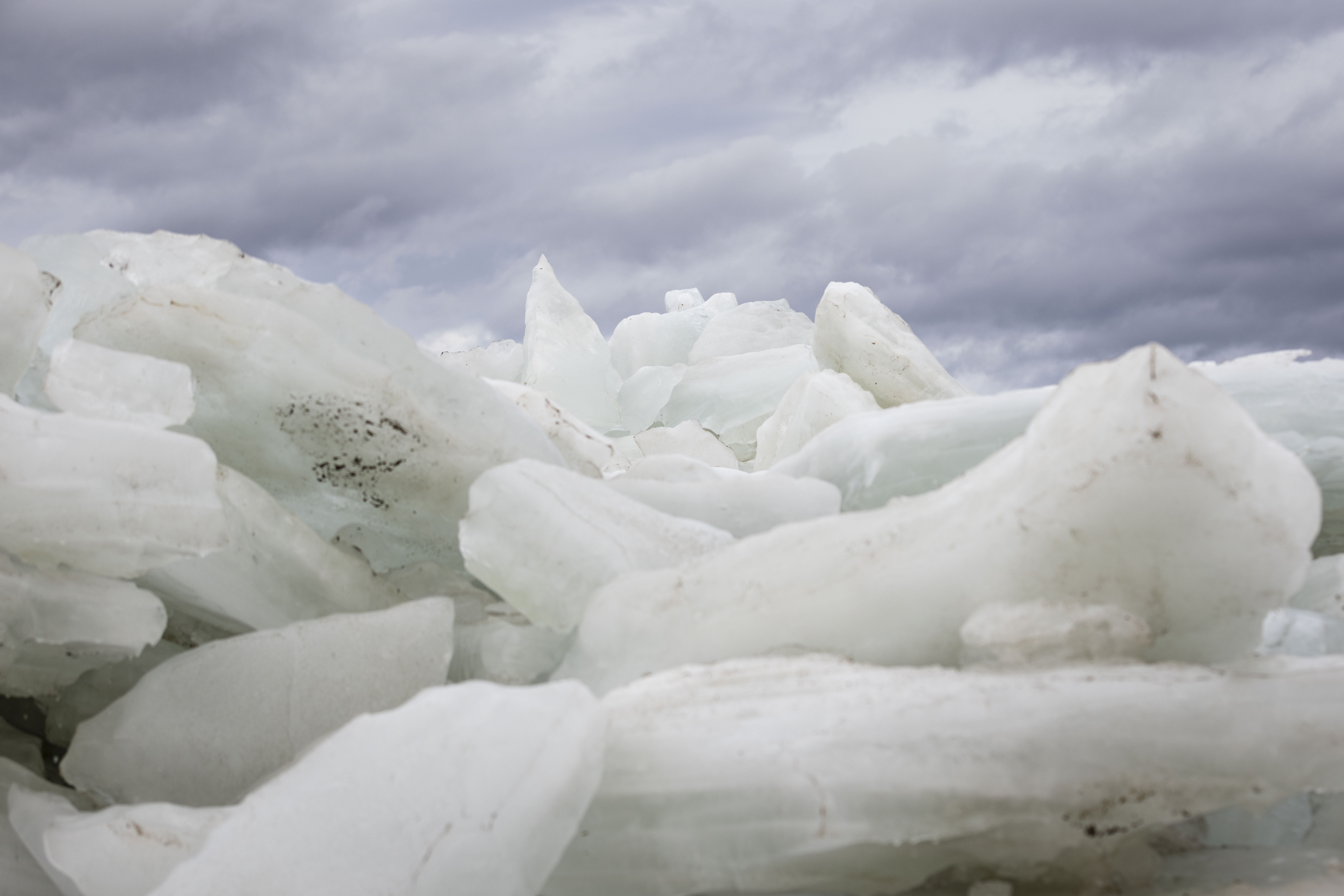 Ice piles along Oneida Lakeshore as temps rise - syracuse.com
