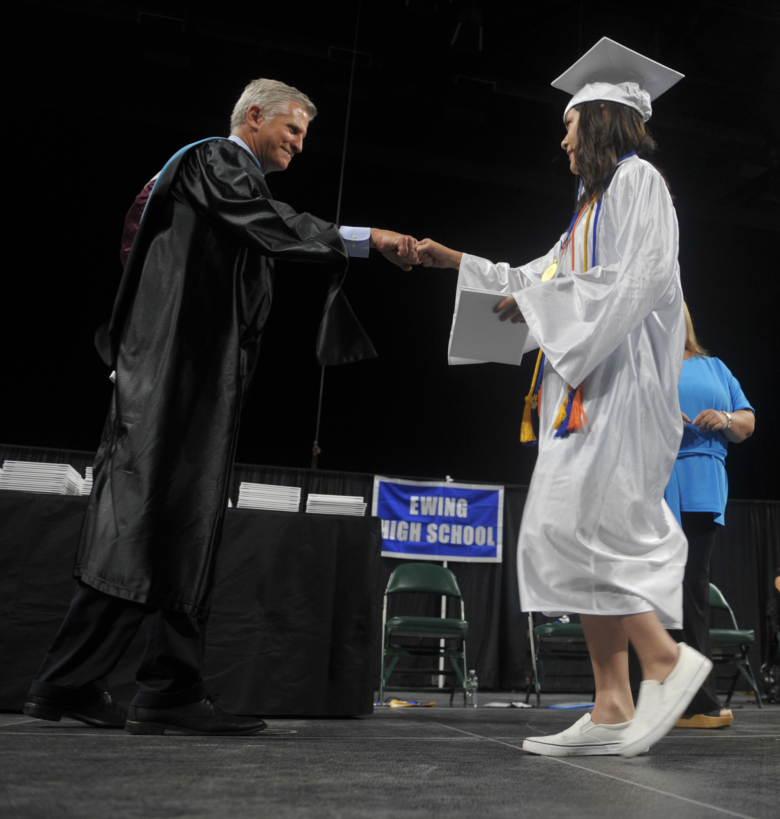 Ewing High School Graduation at the Cure Insurance Arena in Trenton N.J ...