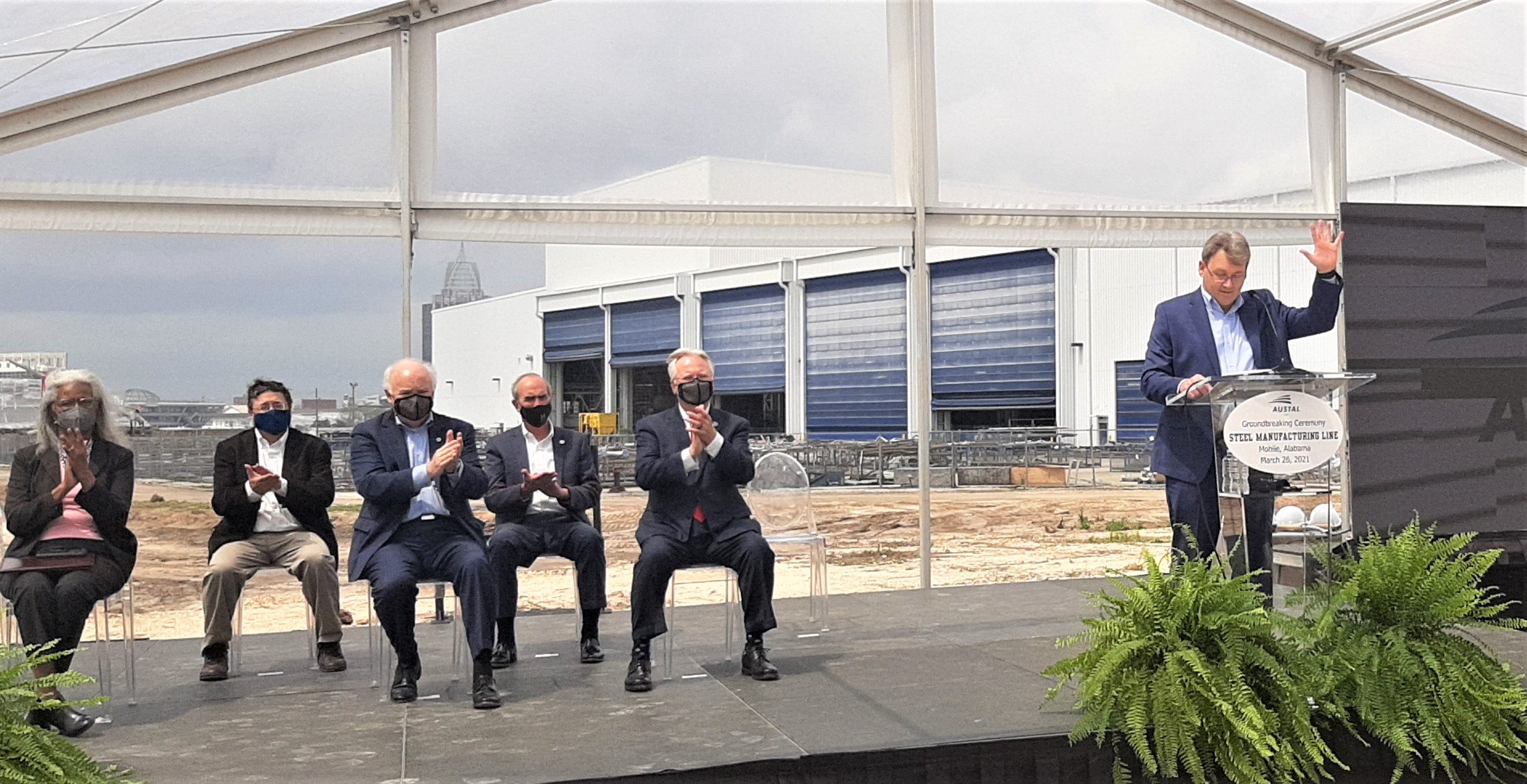 Austal USA breaks ground on steel production line, opening ‘new era’