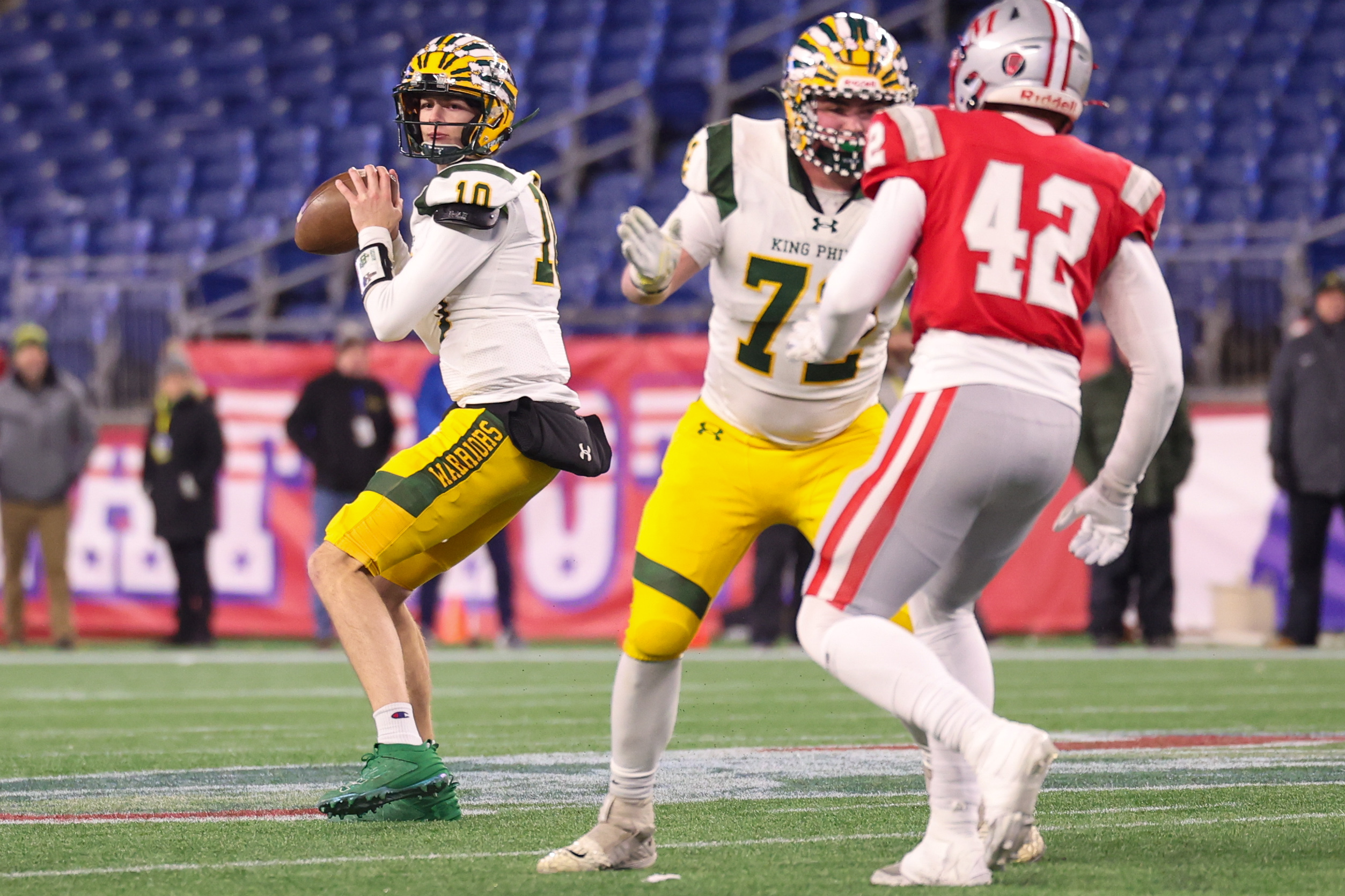 MIAA Div. 2 state championship football Catholic Memorial vs. King ...