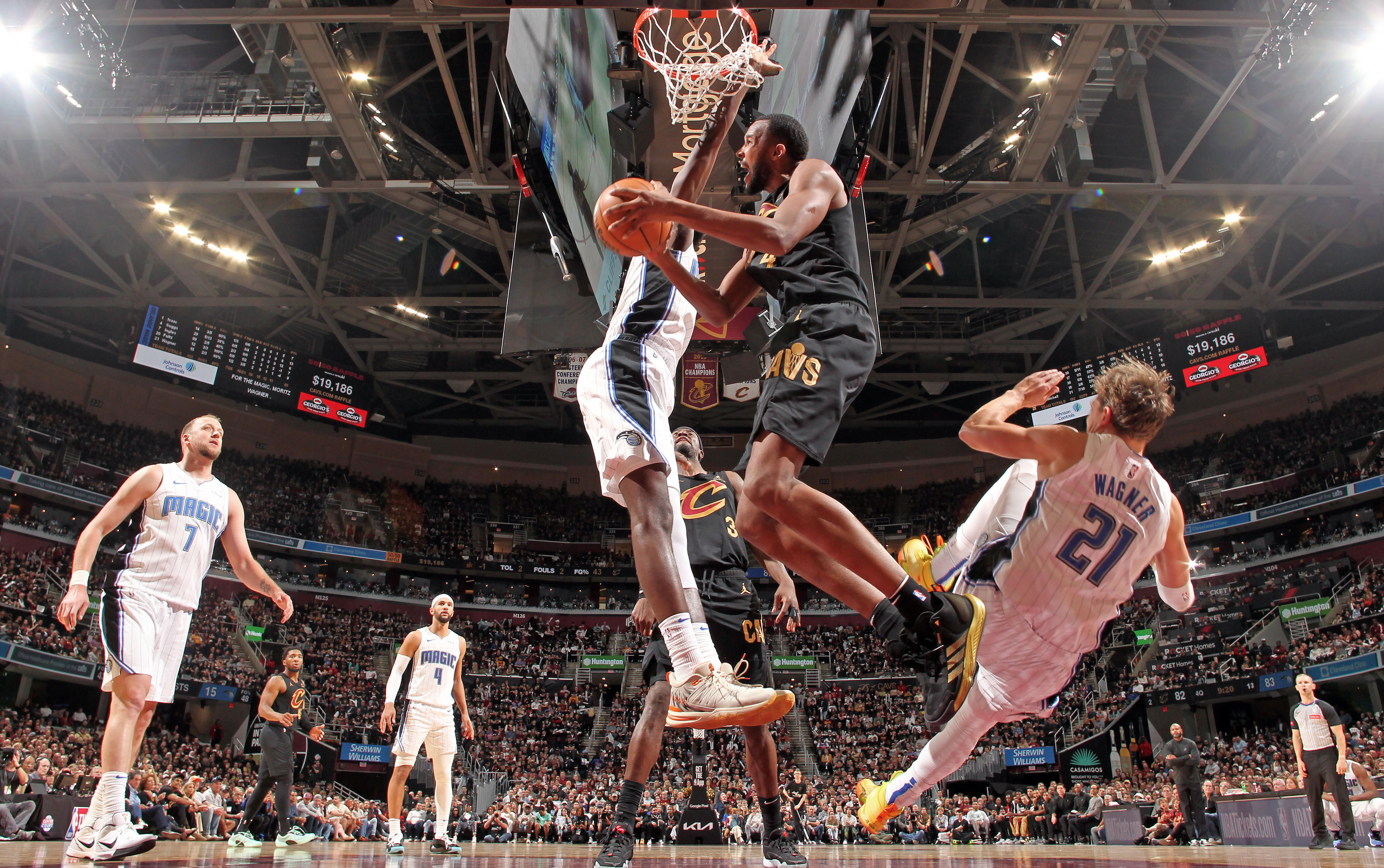 Cleveland Cavaliers vs. Orlando Magic, NBA playoffs round 1, game 5 ...