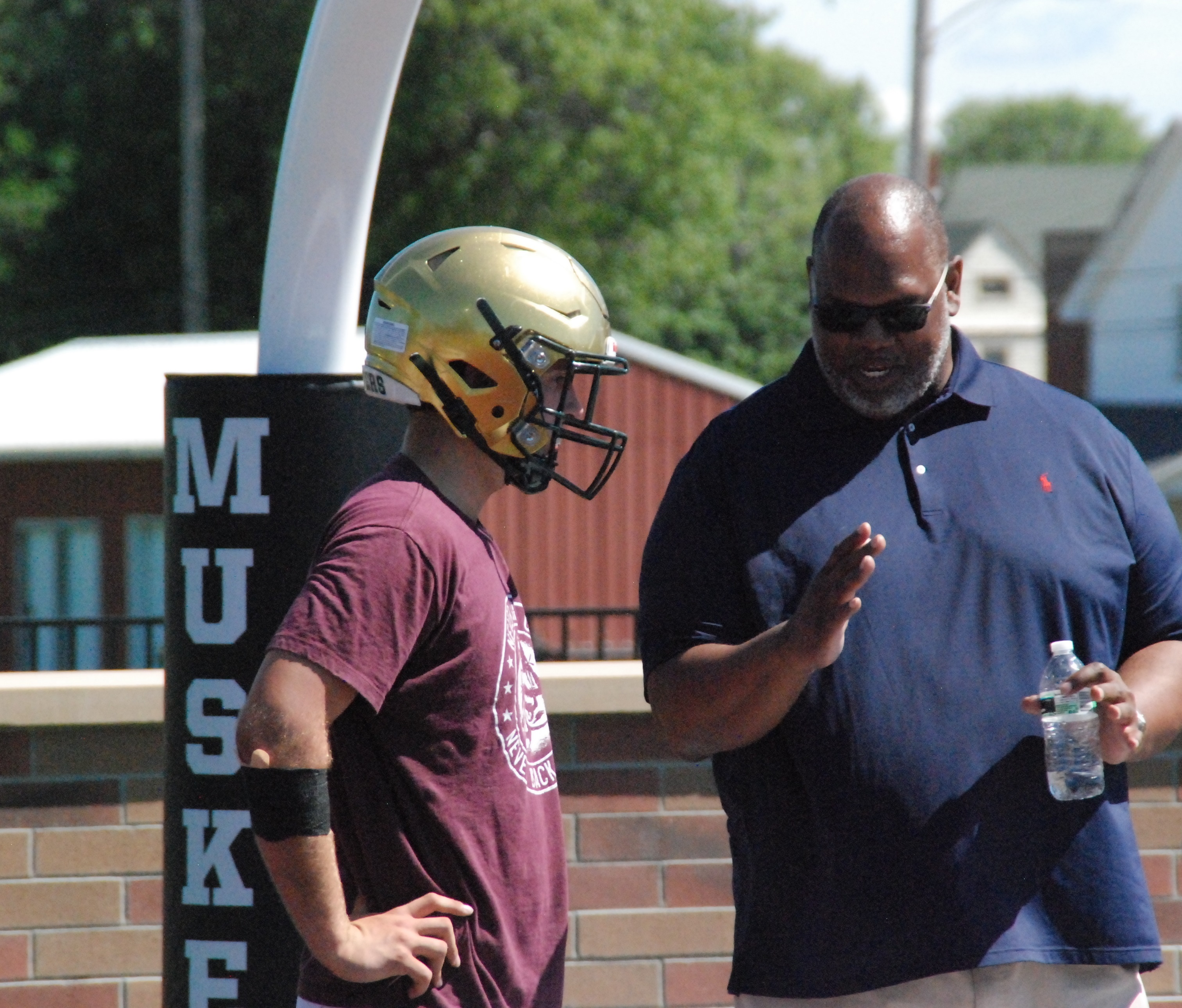 Second Muskegon Big Red Offensive Line Camp hosted at Hackley Stadium ...