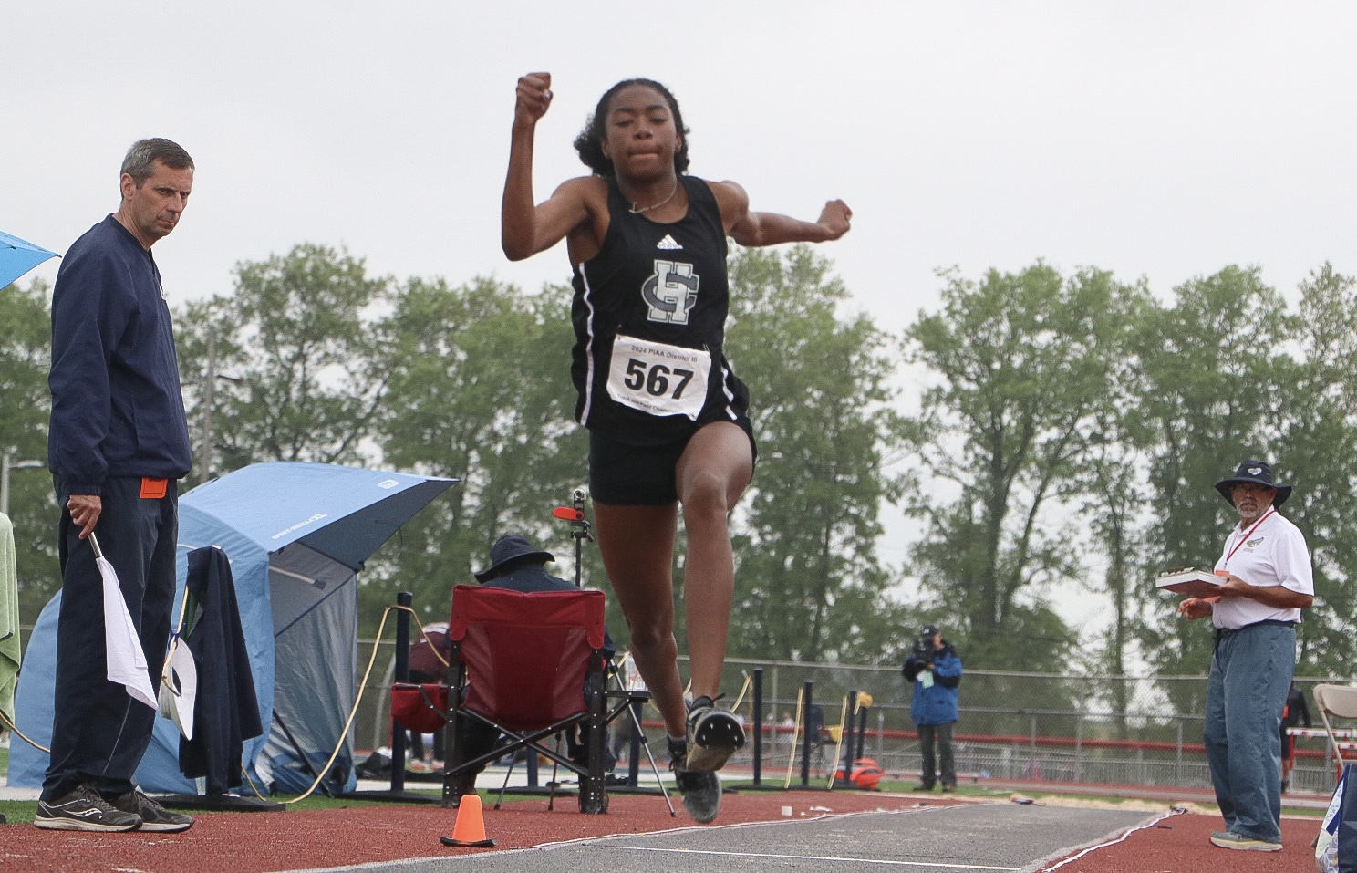 Mid-Penn Conference athletes compete during the 2024 District 3 track ...