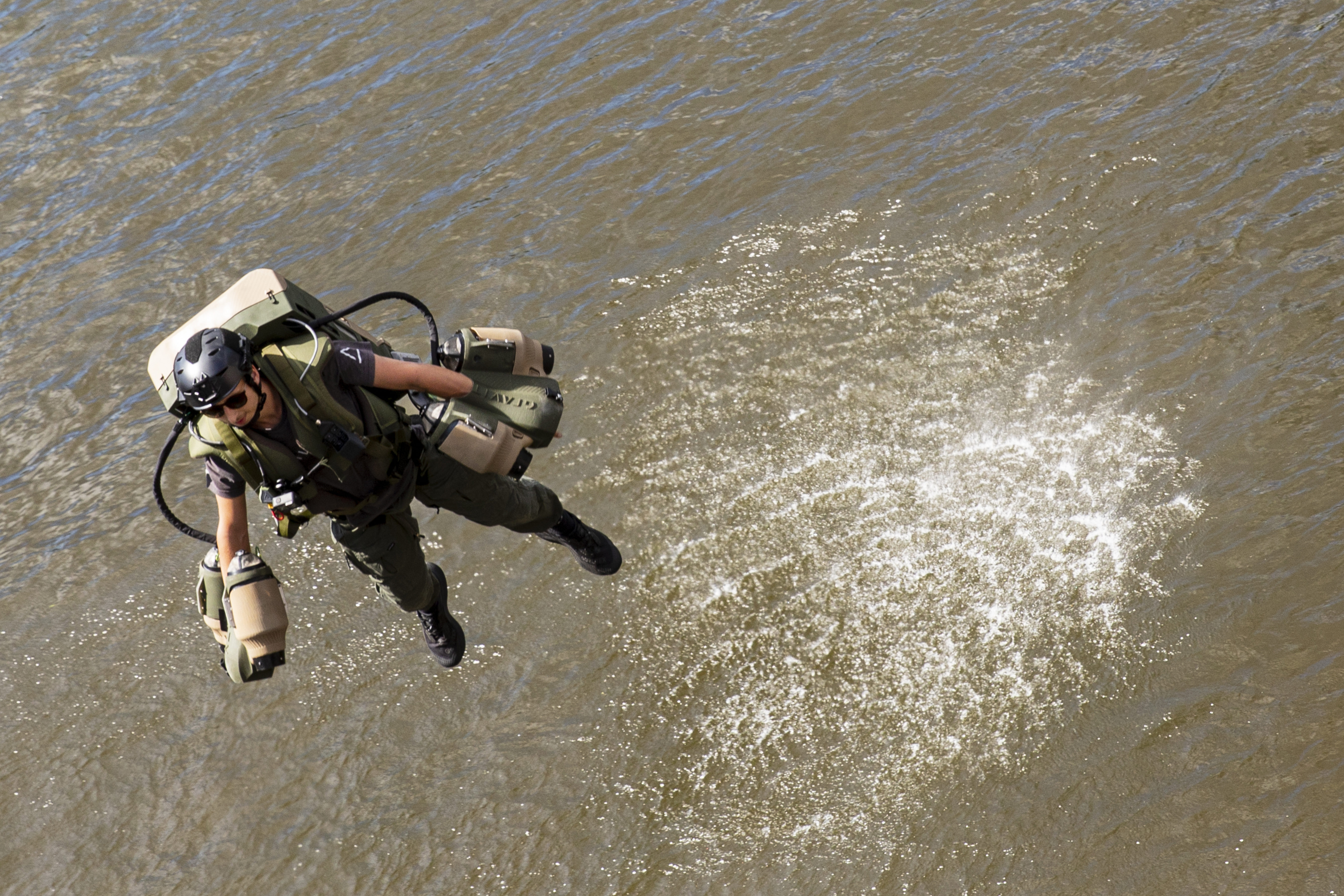 Man flies over Grand Rapids during jet suit demonstration - mlive.com