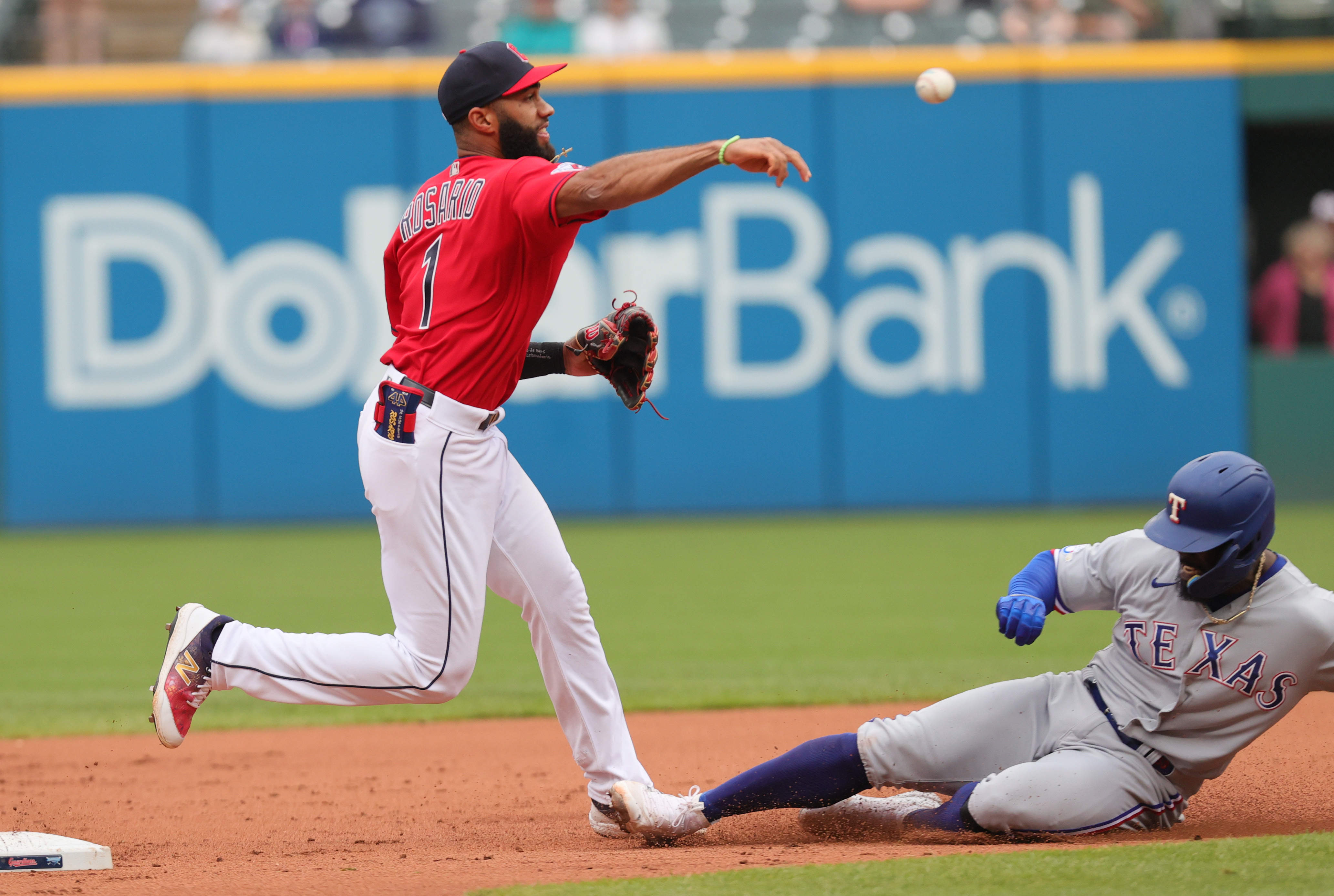 Cleveland Guardians vs. Texas Rangers in game 1 of a doubleheader, June ...