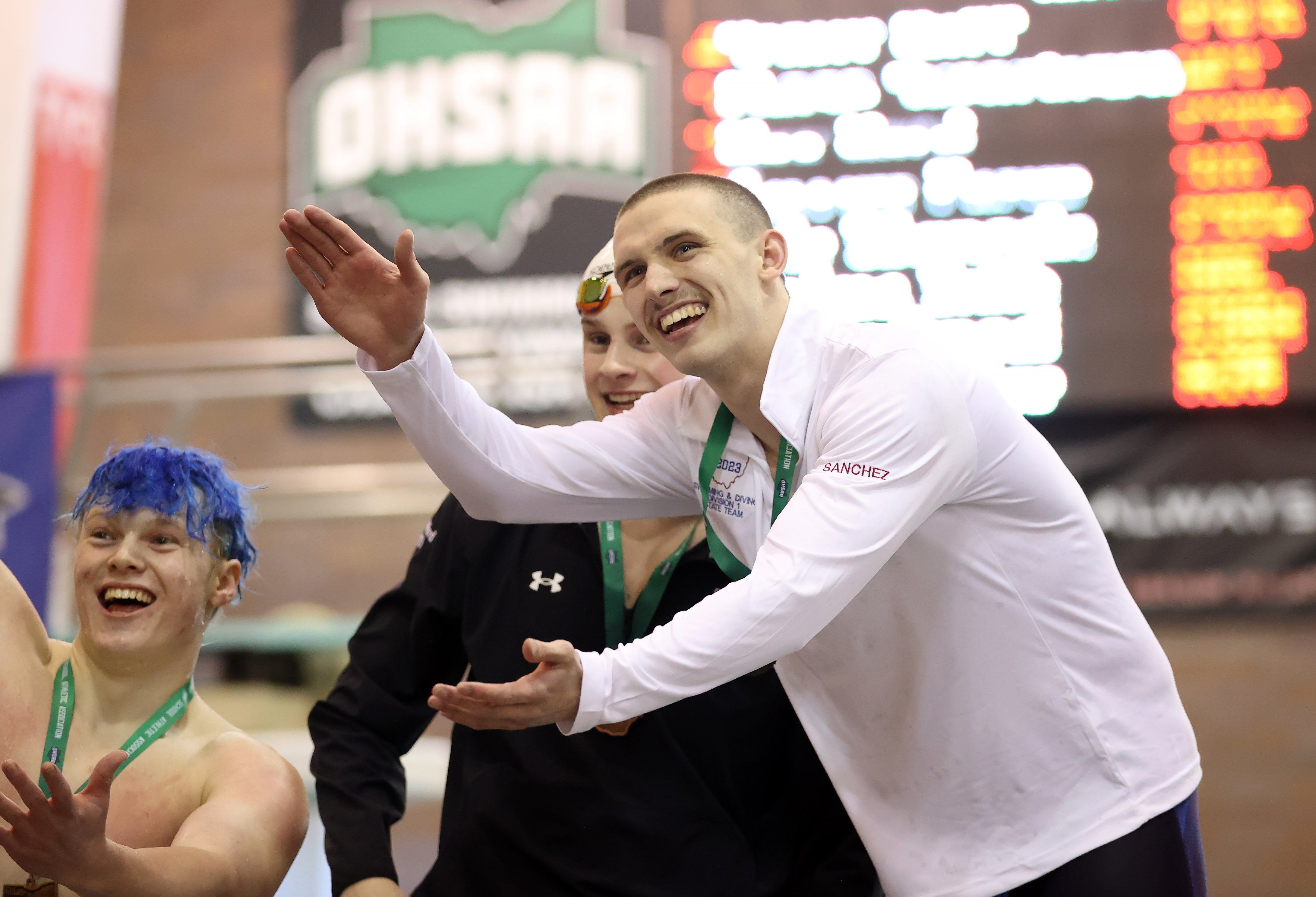 OHSAA division I state swimming championships, February 25, 2023 ...