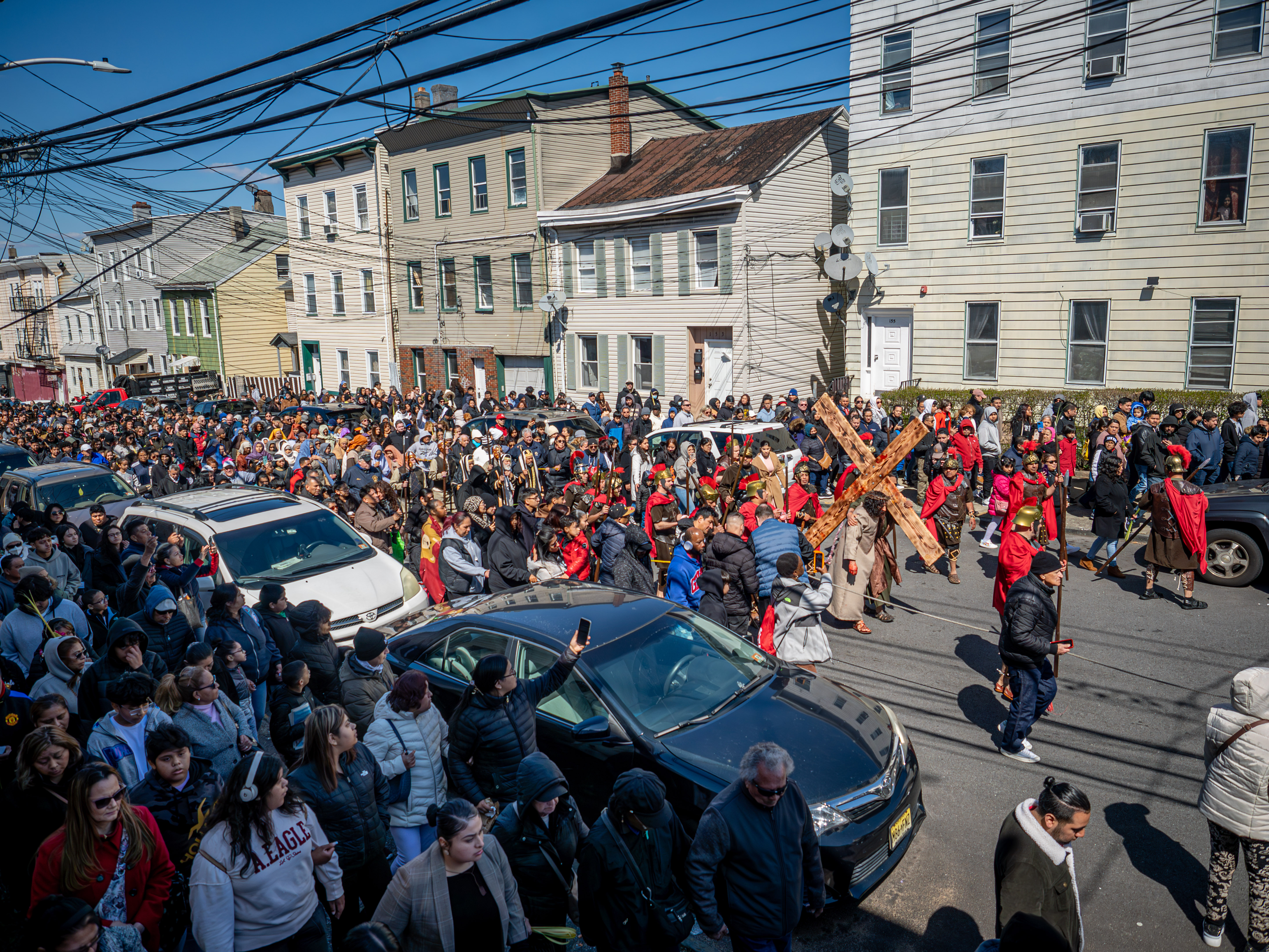 Reenactment of the Passion of Christ through the streets of Paterson ...