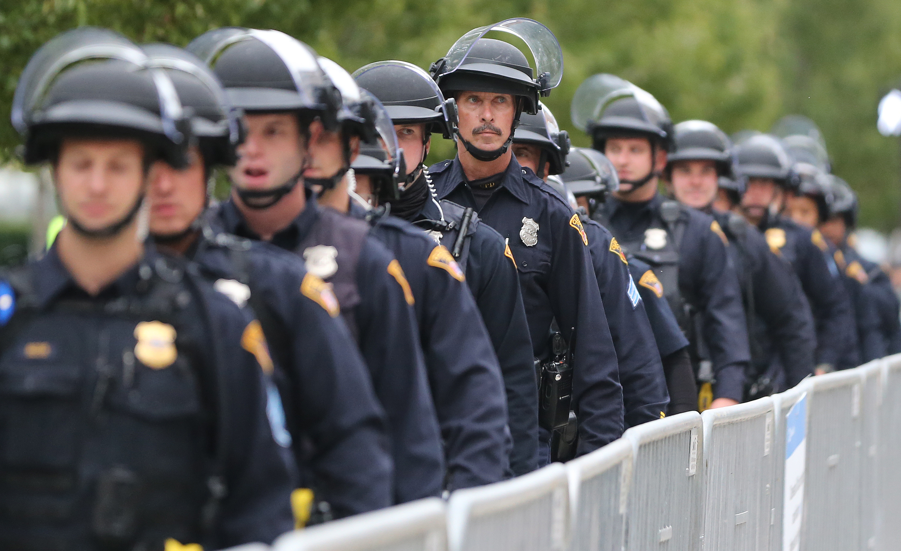 Protests outside the presidential debate in Cleveland, September 29 ...