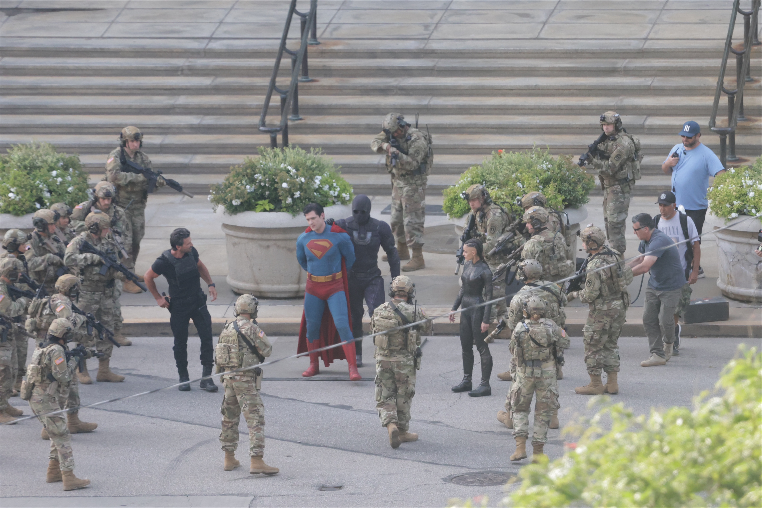 Filming continues on set of Superman in downtown Cleveland, June 25 ...