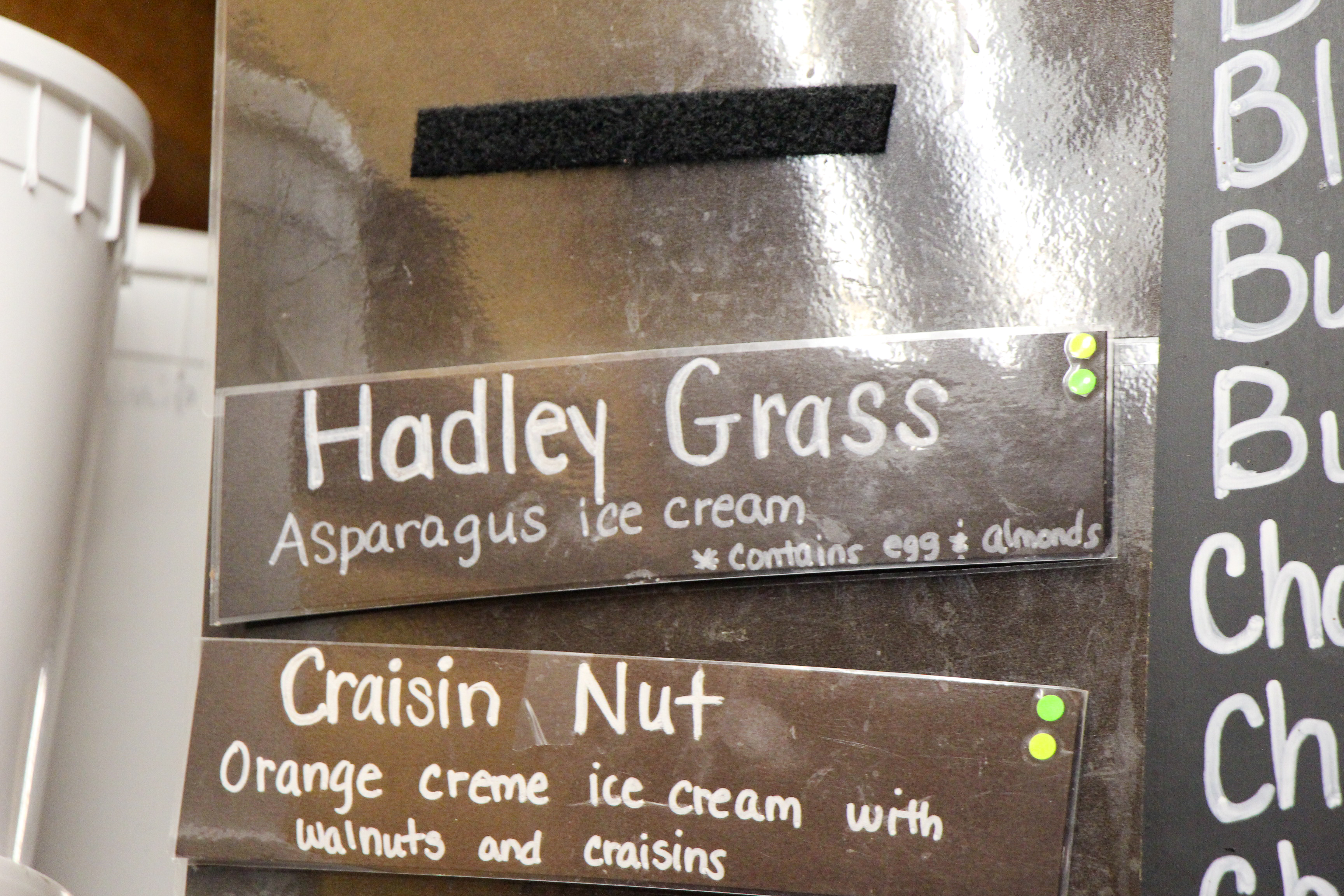 Hadley Grass asparagus ice cream at Flayvors of Cook Farm in Hadley ...