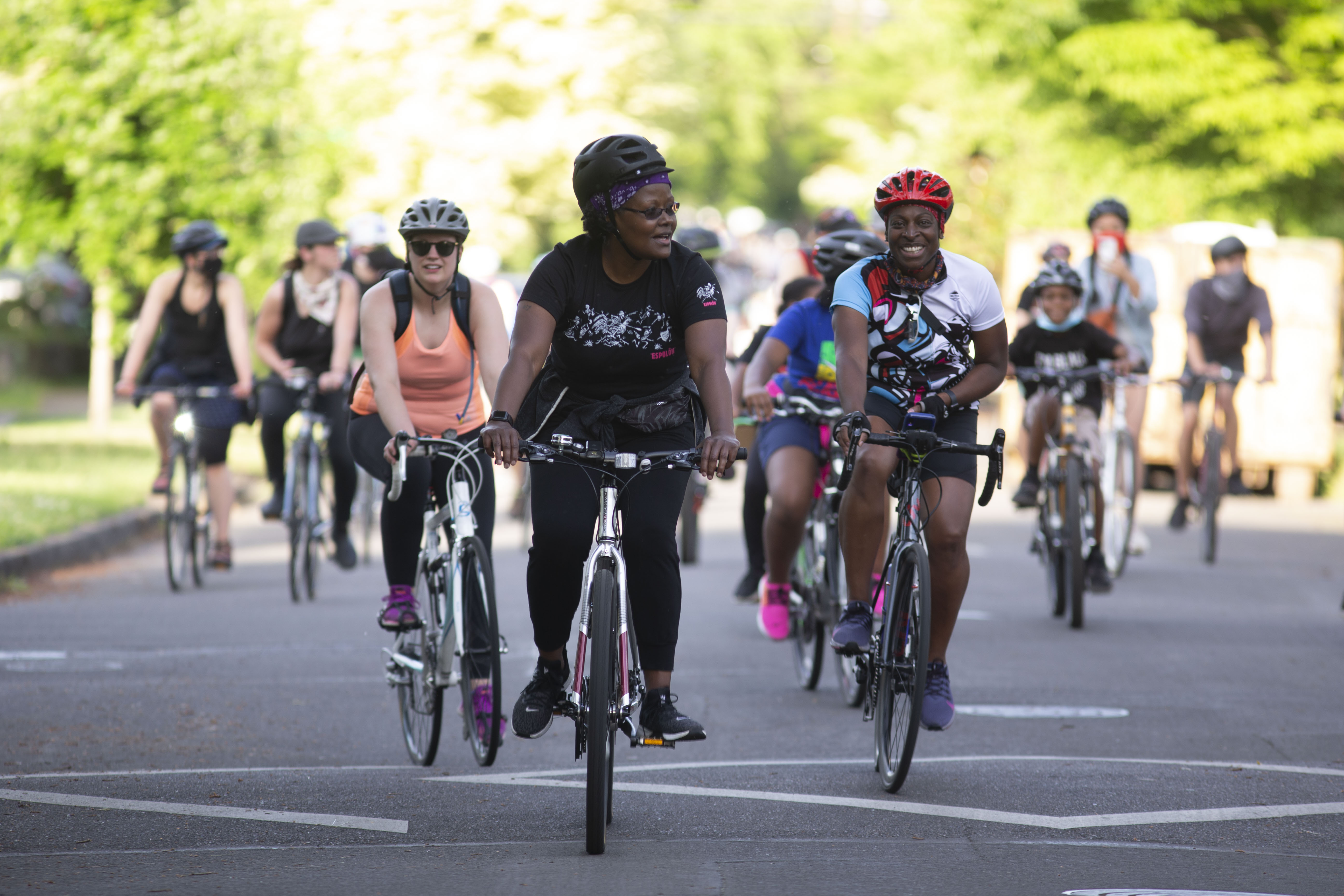 Black Girls Do Bike Let's Ride bike rally through North and Northeast ...